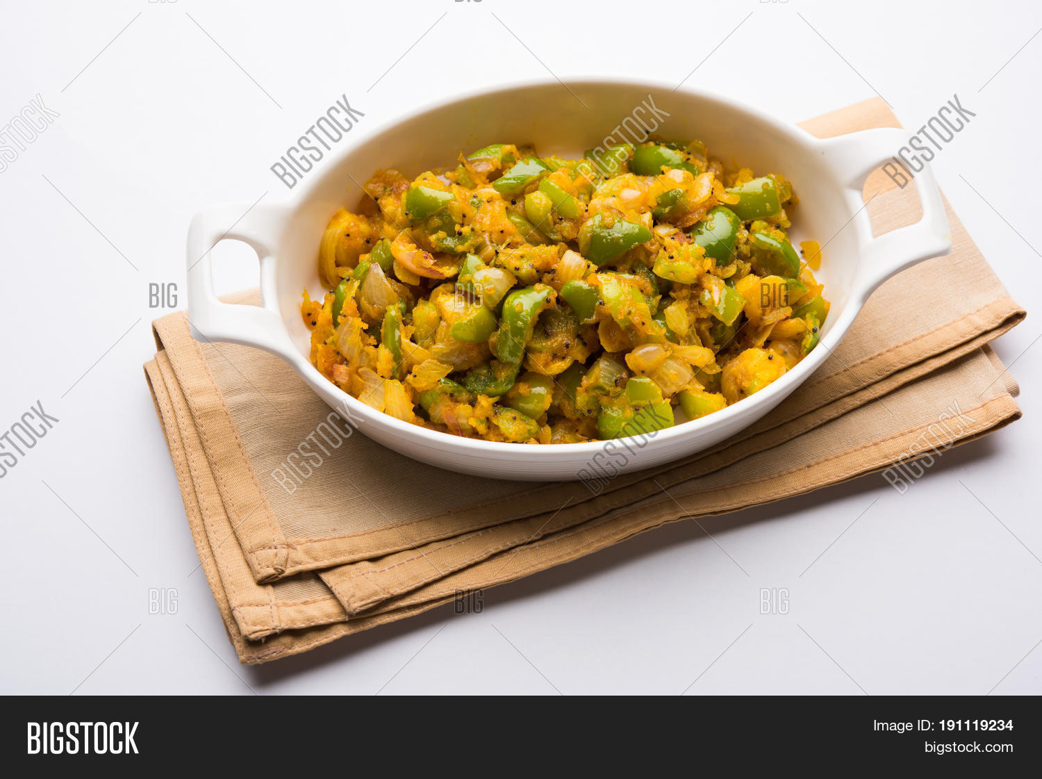 Shimla Mirch Sabji Image & Photo (Free Trial) | Bigstock