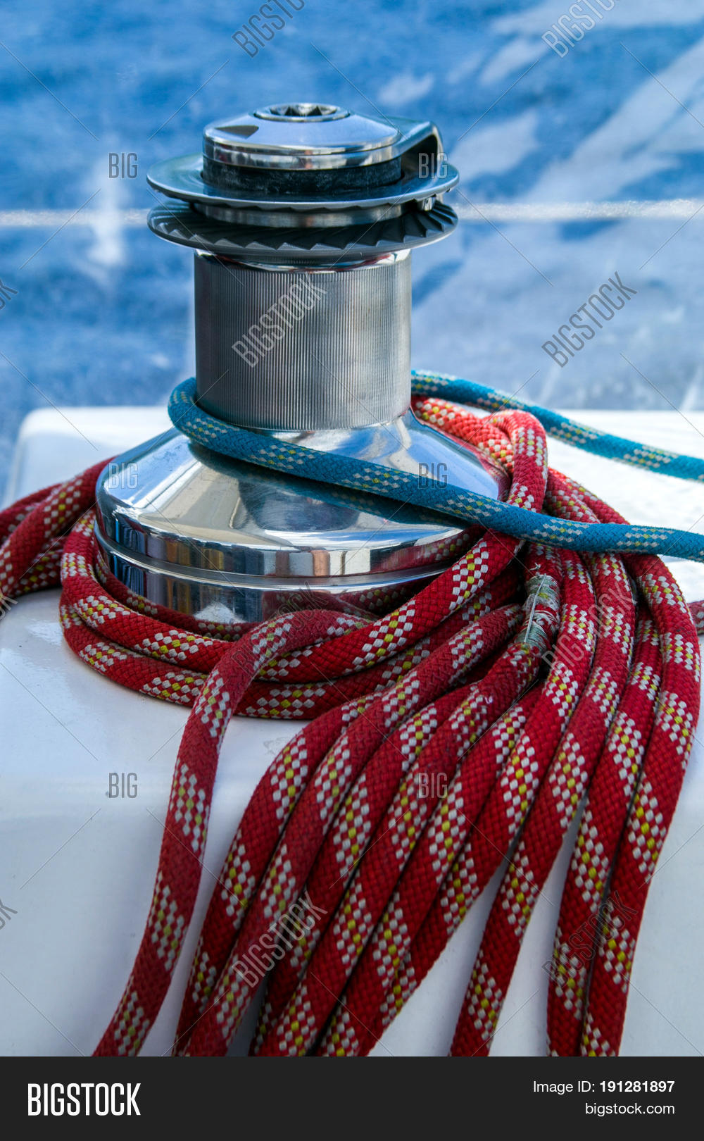 Sailboat Winch Rope Image & Photo (Free Trial) | Bigstock