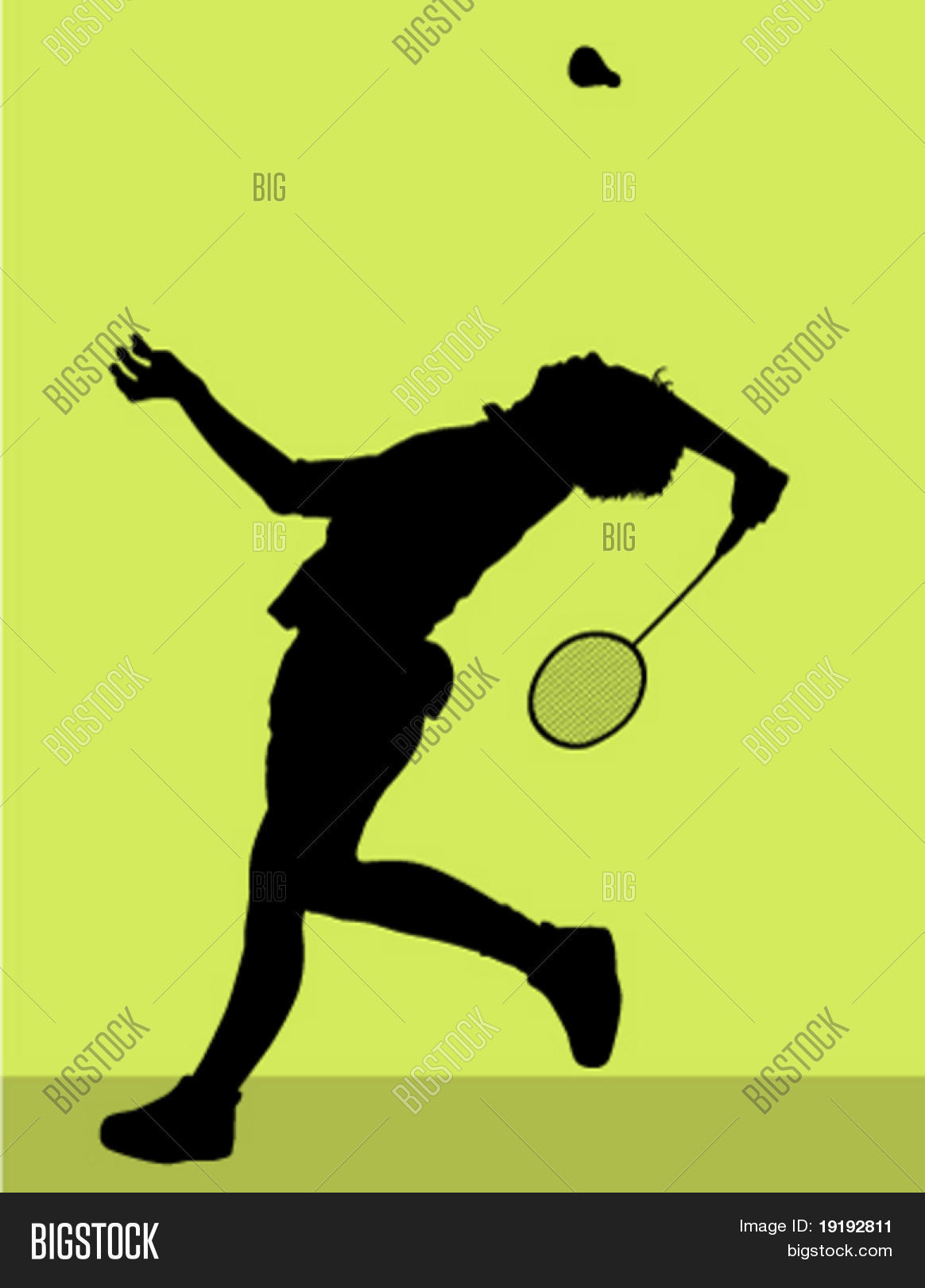 Silhouette Badminton Vector & Photo (Free Trial) | Bigstock
