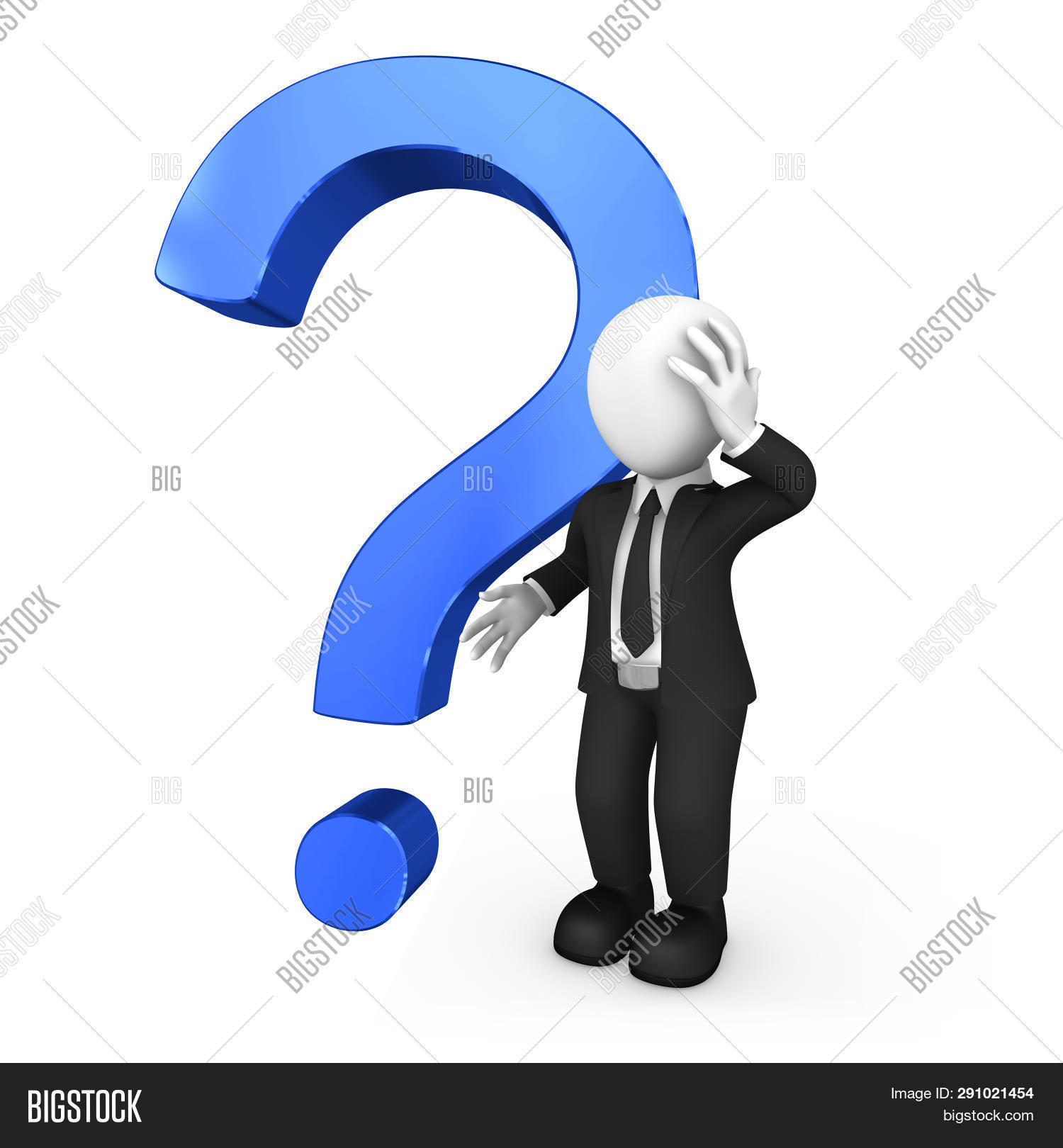 3d White Man Big Blue Image & Photo (Free Trial) | Bigstock