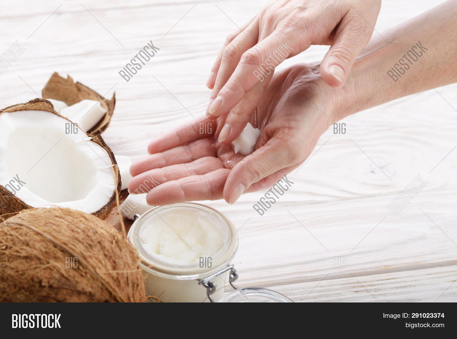 Coconut Oil On Human Image & Photo (Free Trial) | Bigstock