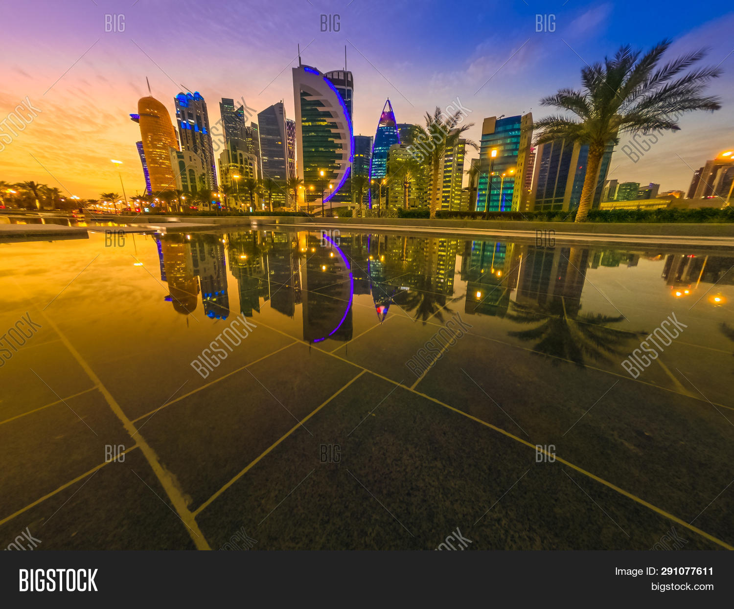 Skyline Doha, Qatar. Image & Photo (Free Trial) | Bigstock