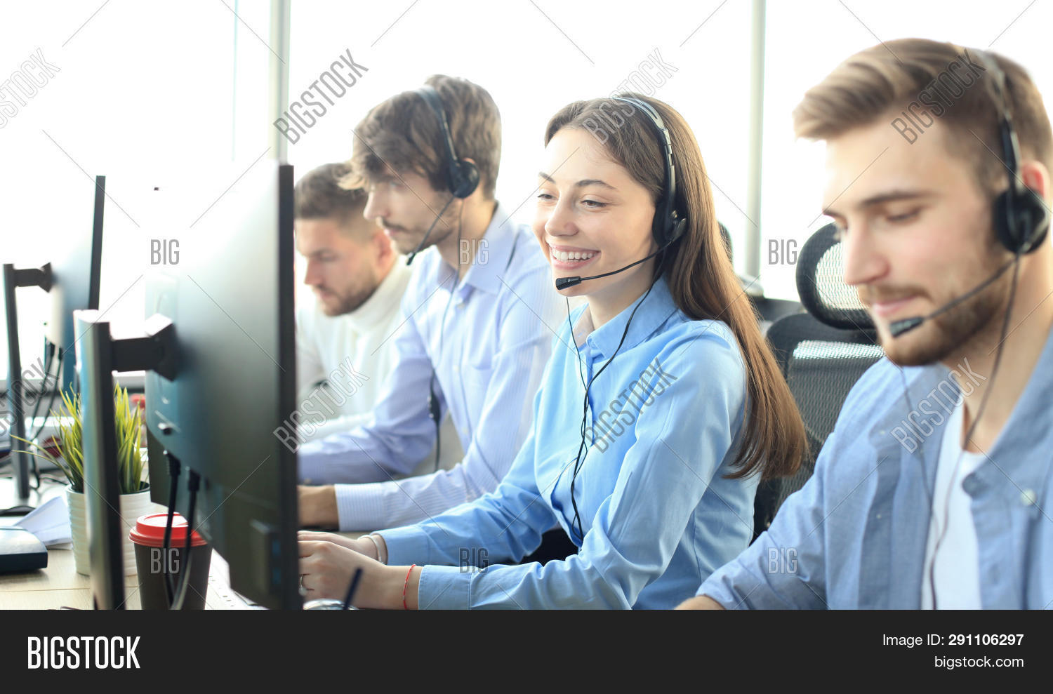 Portrait Call Center Image & Photo (Free Trial) | Bigstock