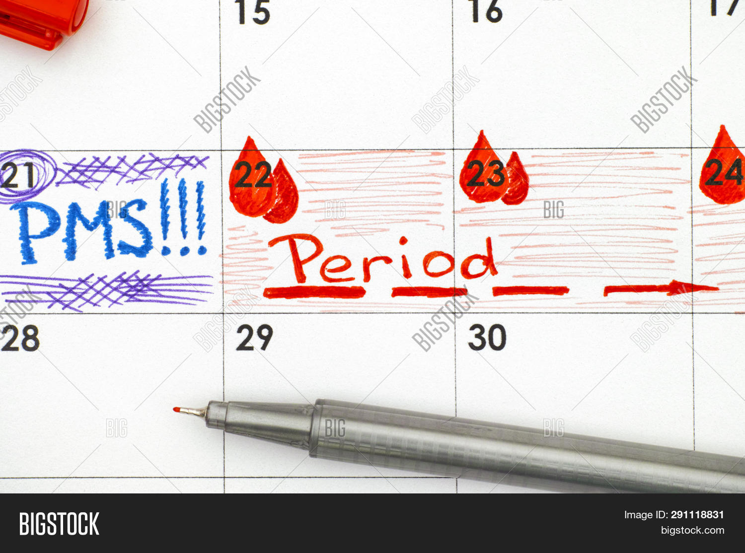 Reminder Pms Period Image & Photo (Free Trial) | Bigstock
