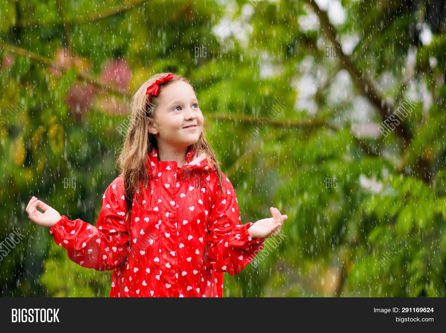 Kids Play Autumn Rain Image & Photo (Free Trial) | Bigstock