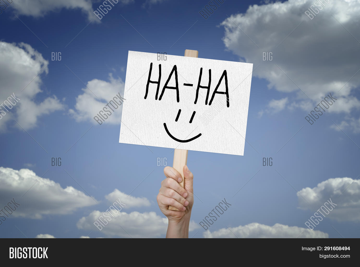 Ha-ha Message On Board Image & Photo (Free Trial) | Bigstock