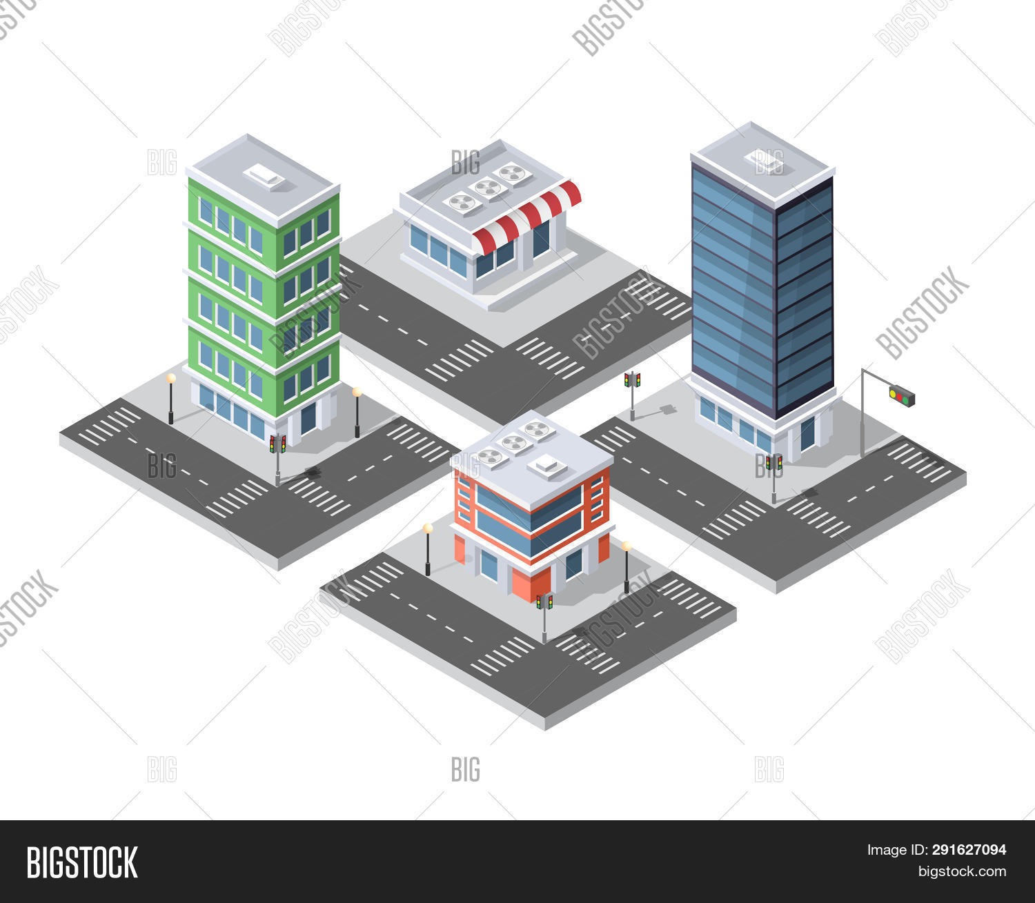 Urban Isometric Area Image & Photo (Free Trial) | Bigstock