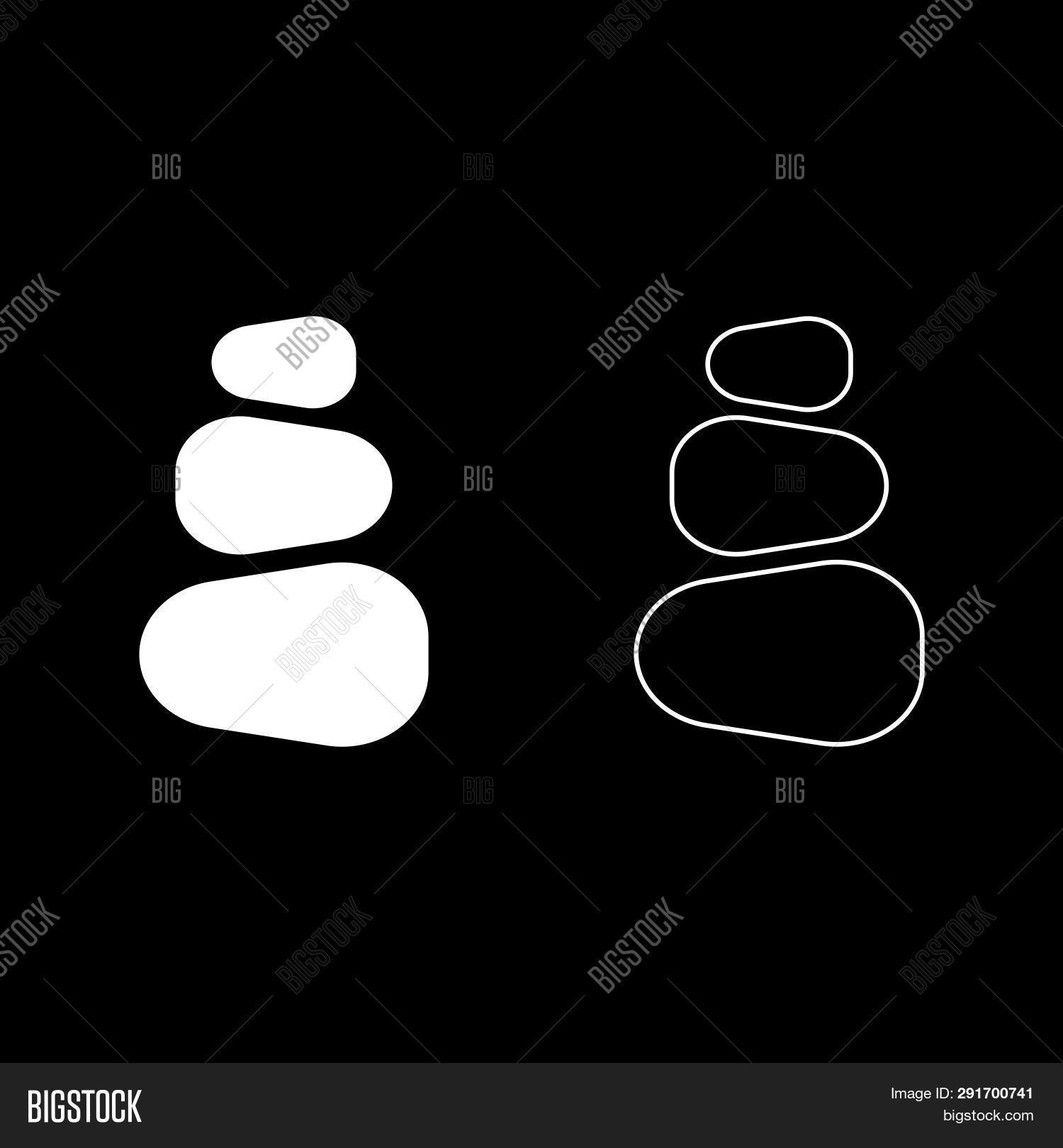 Stacked Stones Stack Vector & Photo (Free Trial) | Bigstock