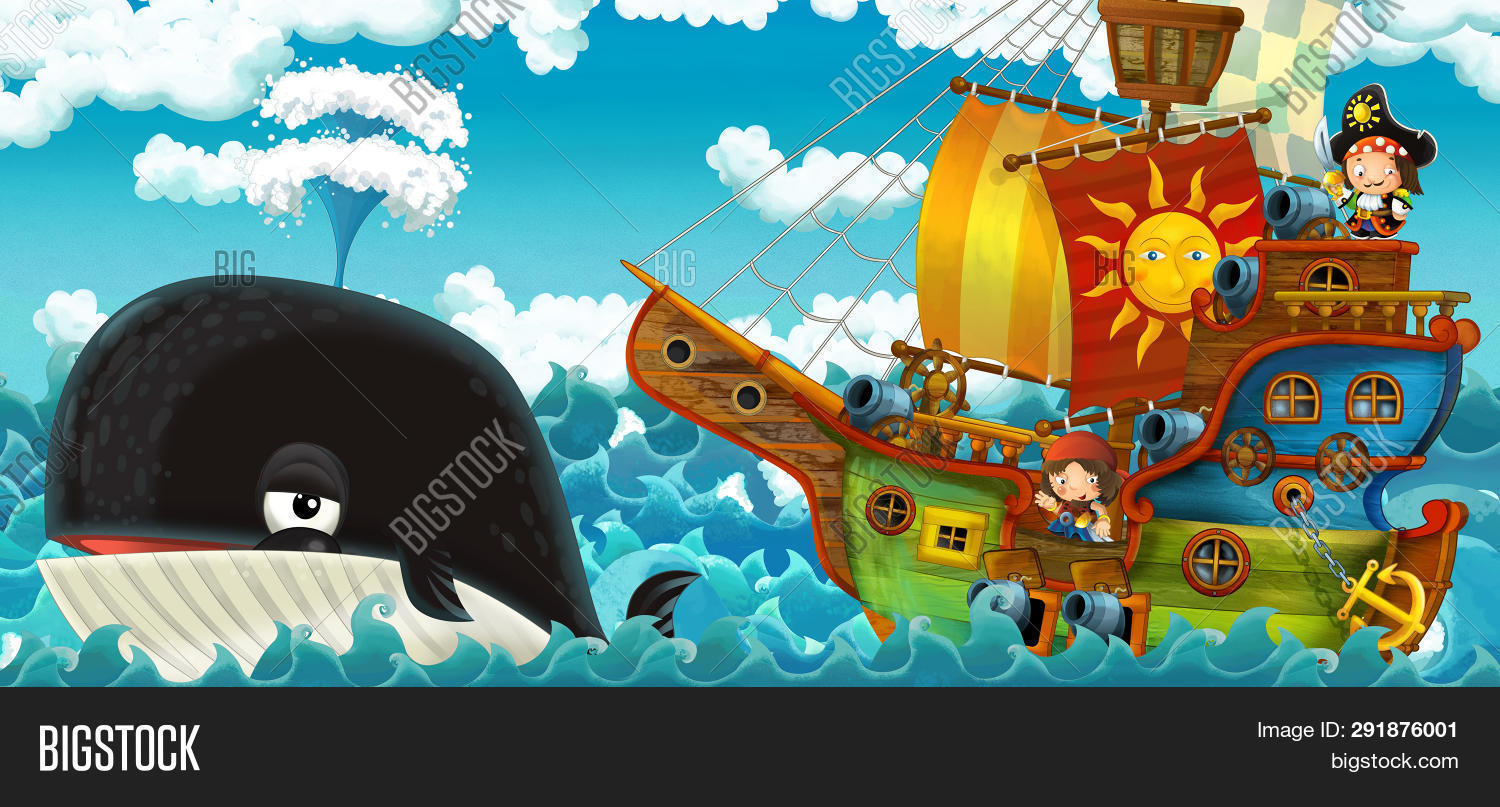 Cartoon Scene Pirate Image & Photo (Free Trial) | Bigstock