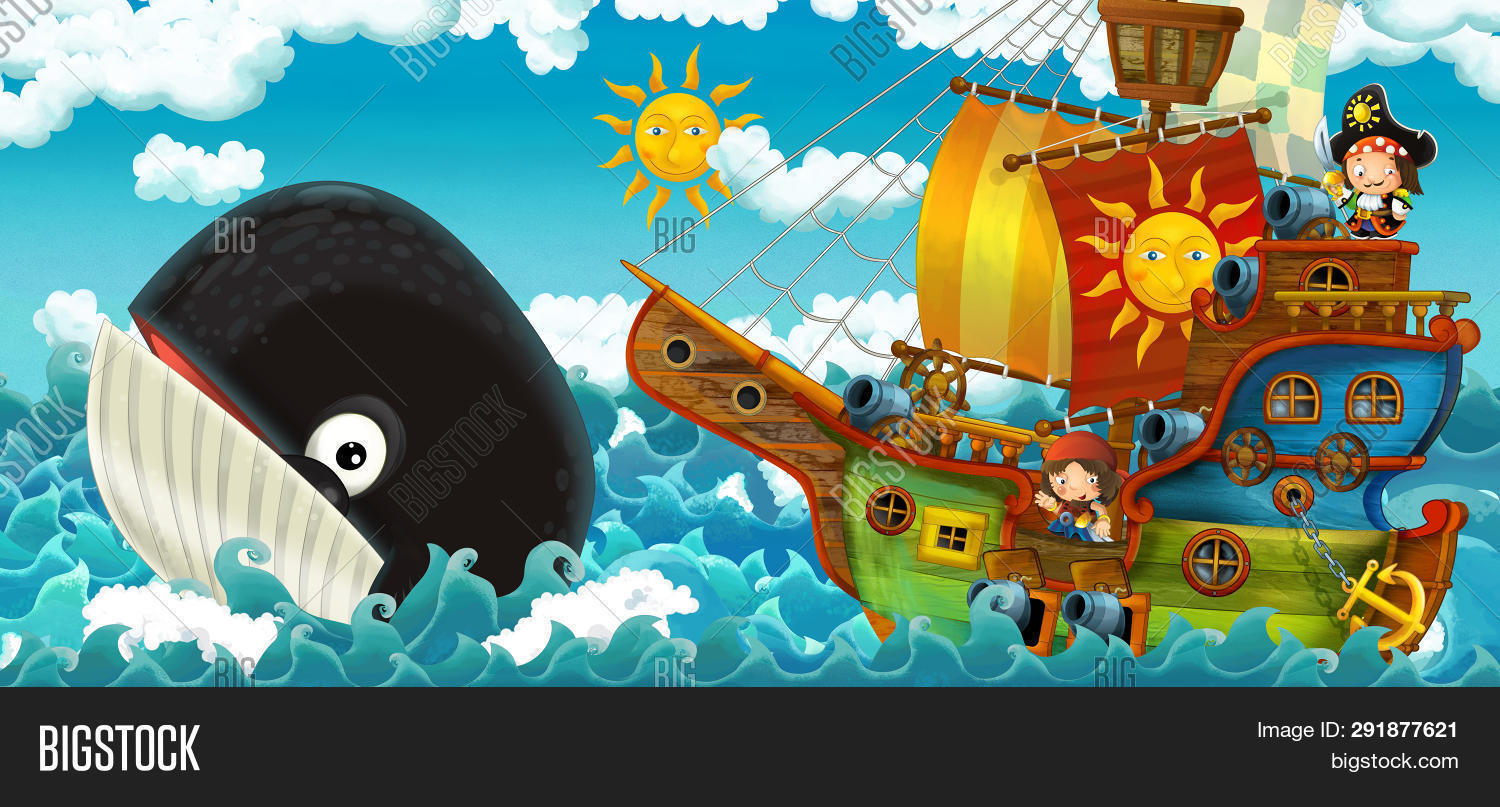 Cartoon Scene Pirate Image & Photo (Free Trial) | Bigstock