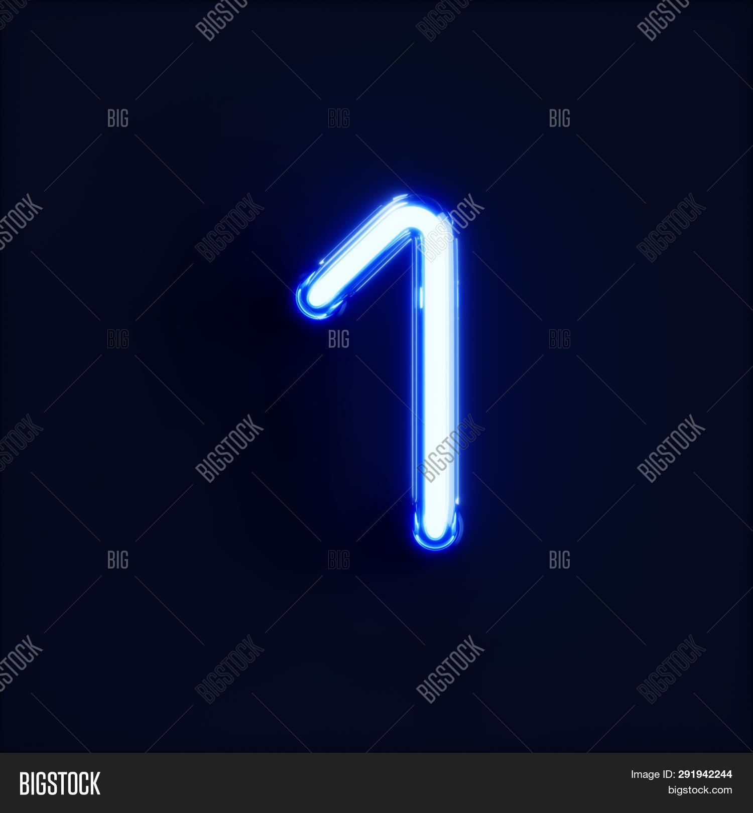Neon Light Digit Image & Photo (Free Trial) | Bigstock