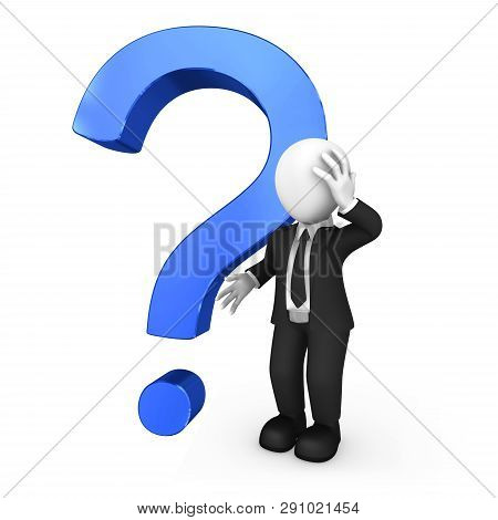 3d White Man Big Blue Image & Photo (Free Trial) | Bigstock