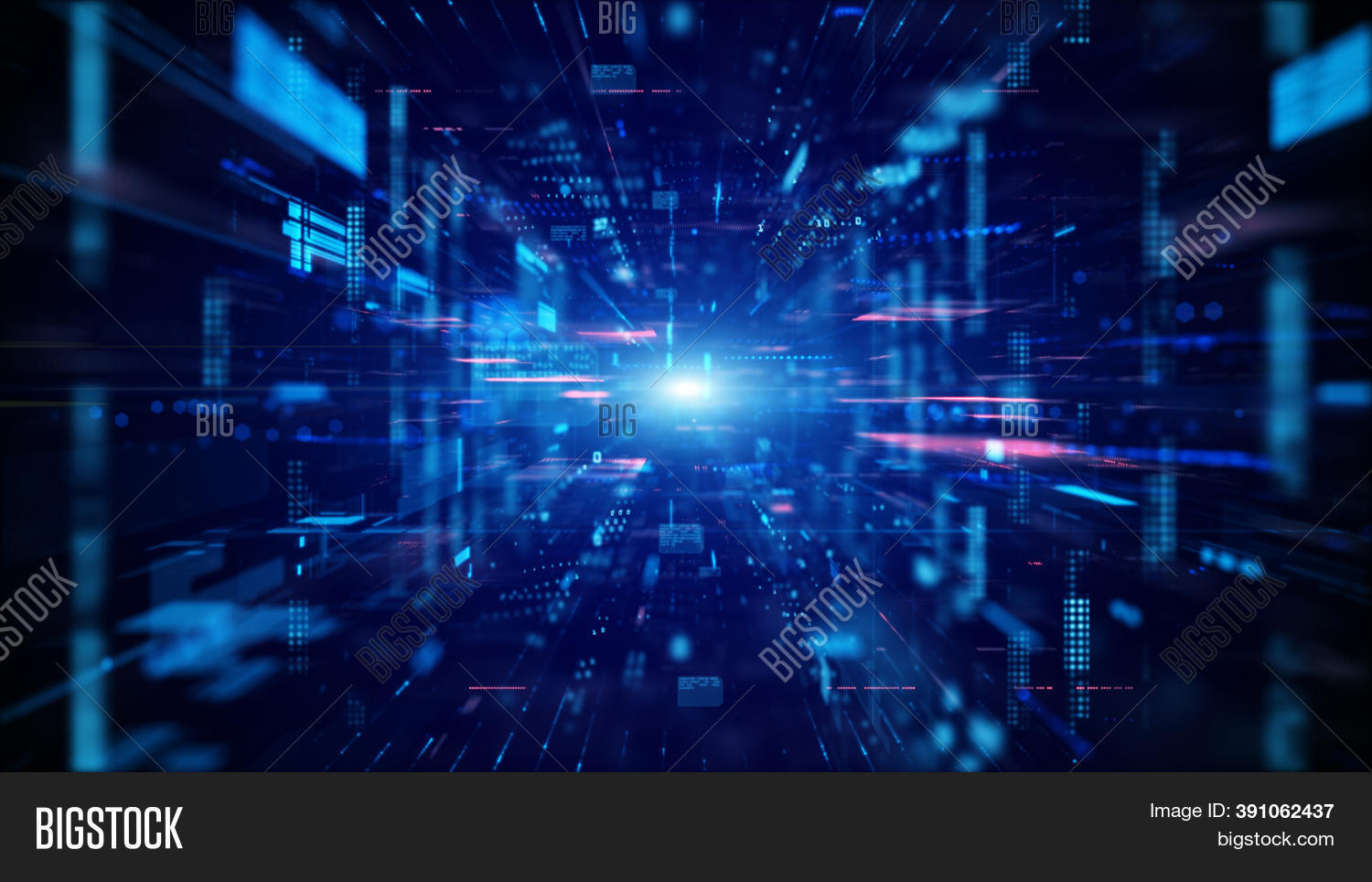 Blue Digital Image & Photo (Free Trial) | Bigstock