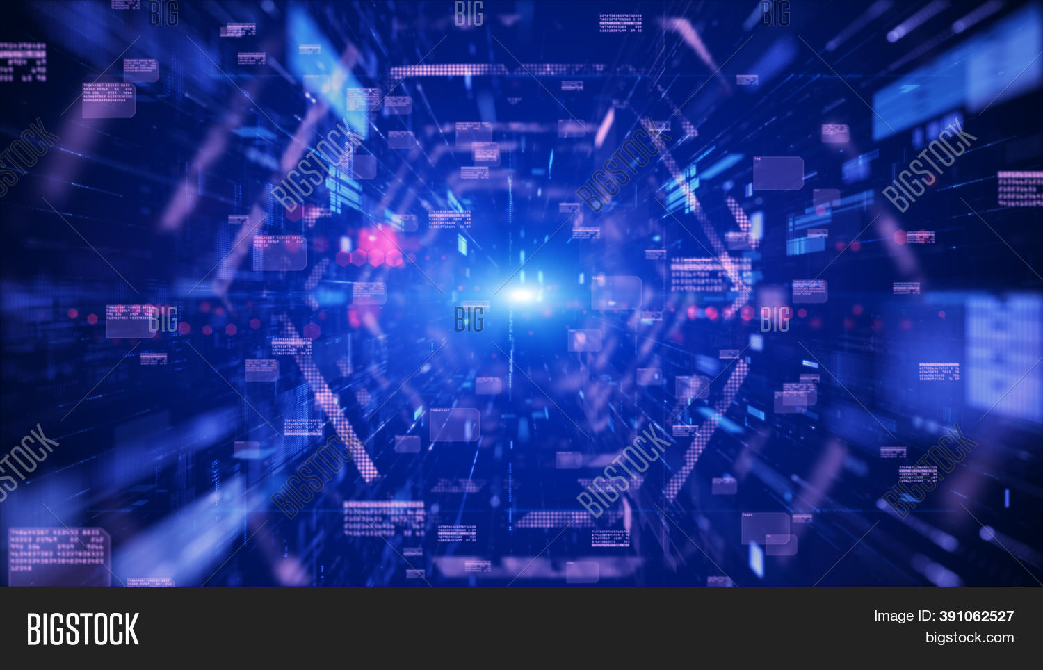 Digital Tunnel Image & Photo (Free Trial) | Bigstock