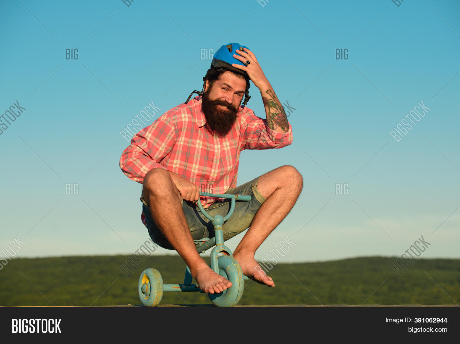 Funny Bike. Guy Riding Image & Photo (Free Trial) | Bigstock
