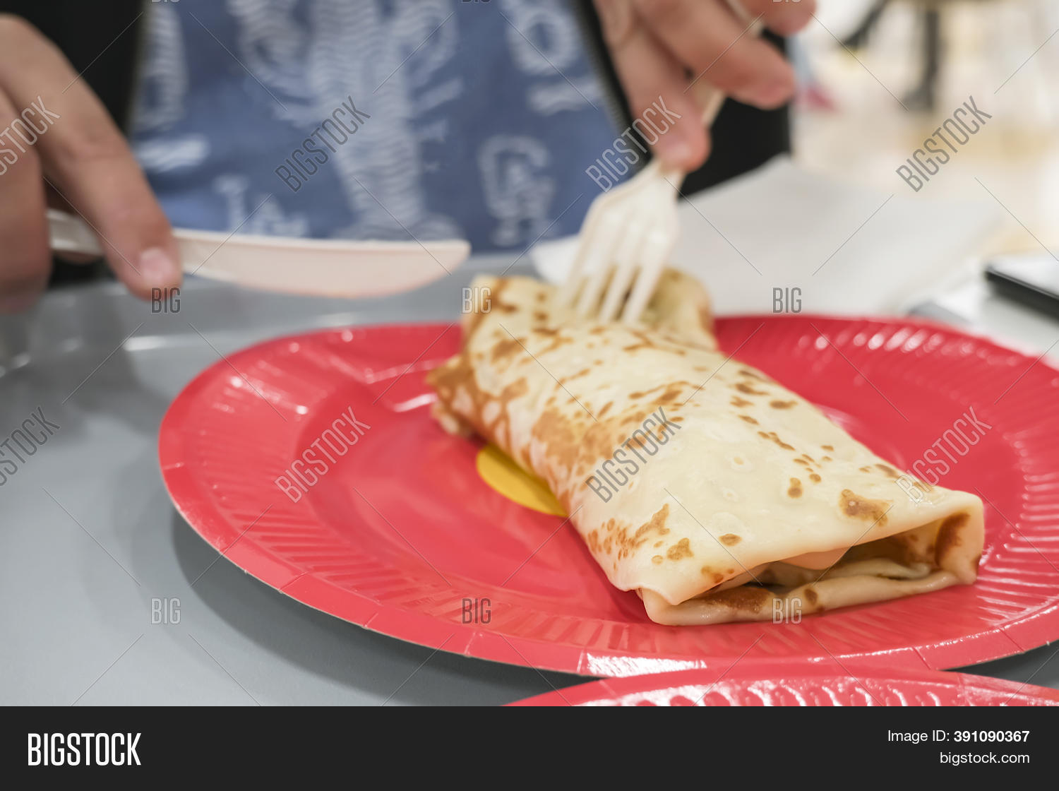 Man Eats Pancake Image & Photo (Free Trial) | Bigstock