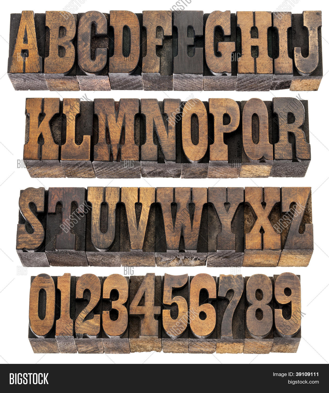 Isolated Rows Letters Image & Photo (Free Trial) | Bigstock