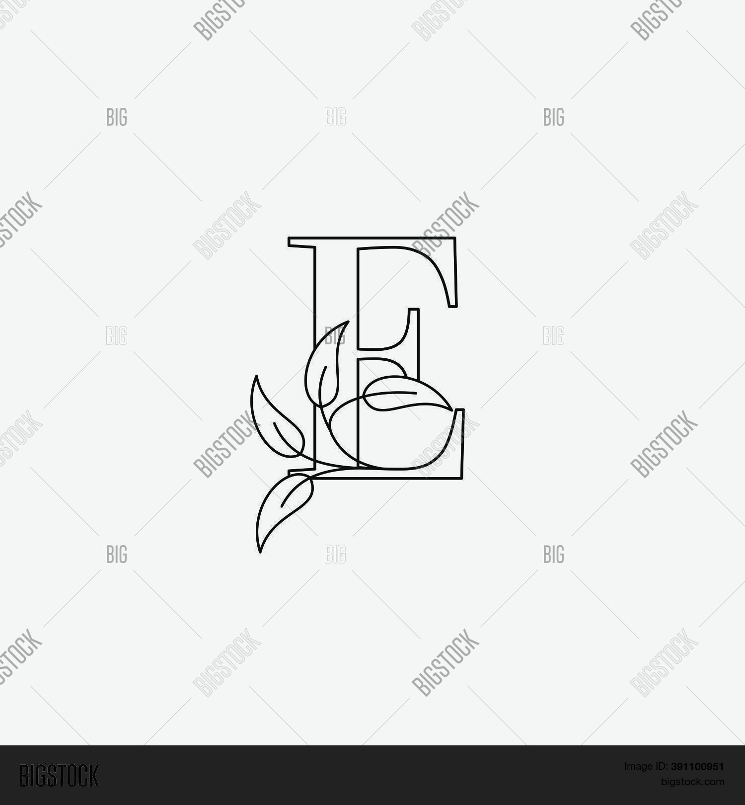 Outline Letter E Vector & Photo (Free Trial) | Bigstock