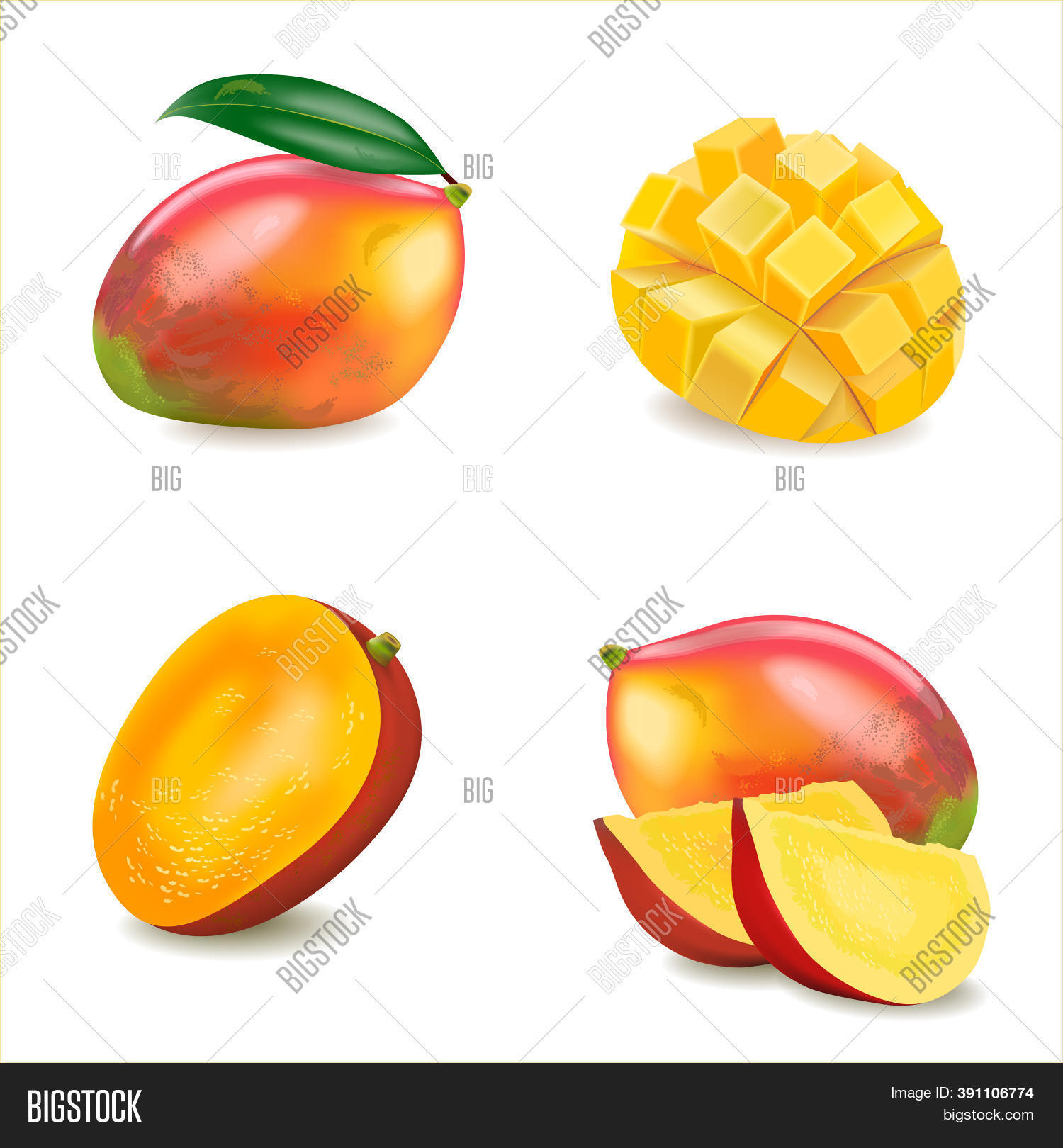 Set Ripe Mango Mango Image & Photo (Free Trial) | Bigstock