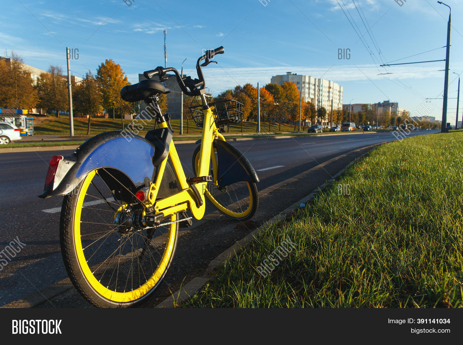 Modern Yellow Bicycle Image & Photo (Free Trial) | Bigstock