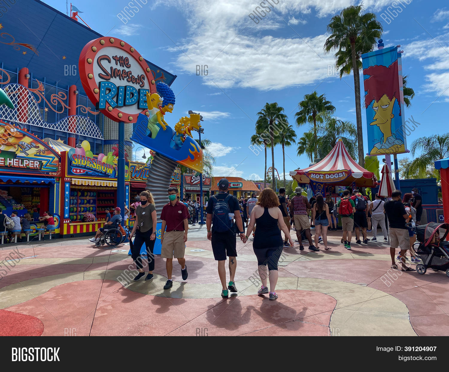 Entrance Simpsons Ride Image & Photo (Free Trial) | Bigstock