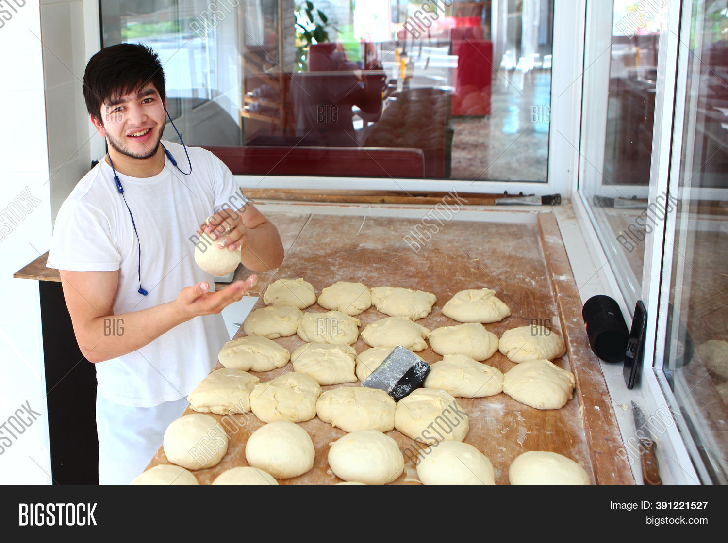 Baker Prepares Dough Image & Photo (Free Trial) | Bigstock