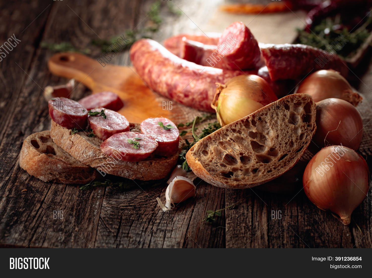 Dry-cured Sausages Image & Photo (Free Trial) | Bigstock