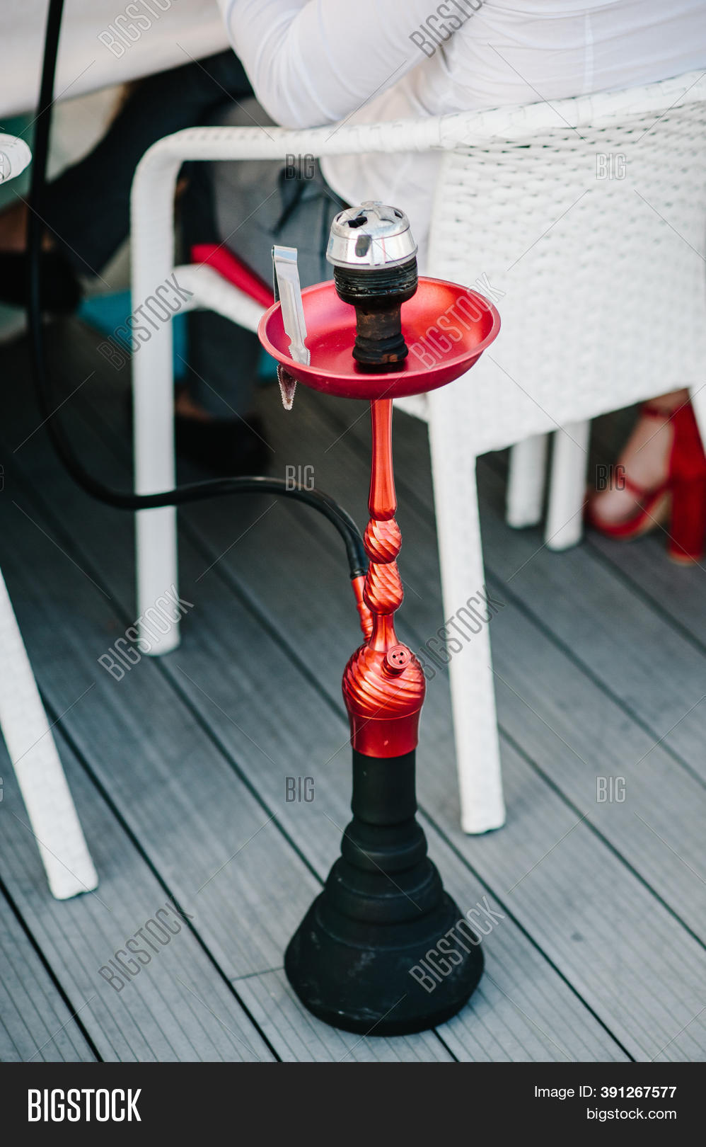 Red Hookah Standing On Image & Photo (Free Trial) | Bigstock
