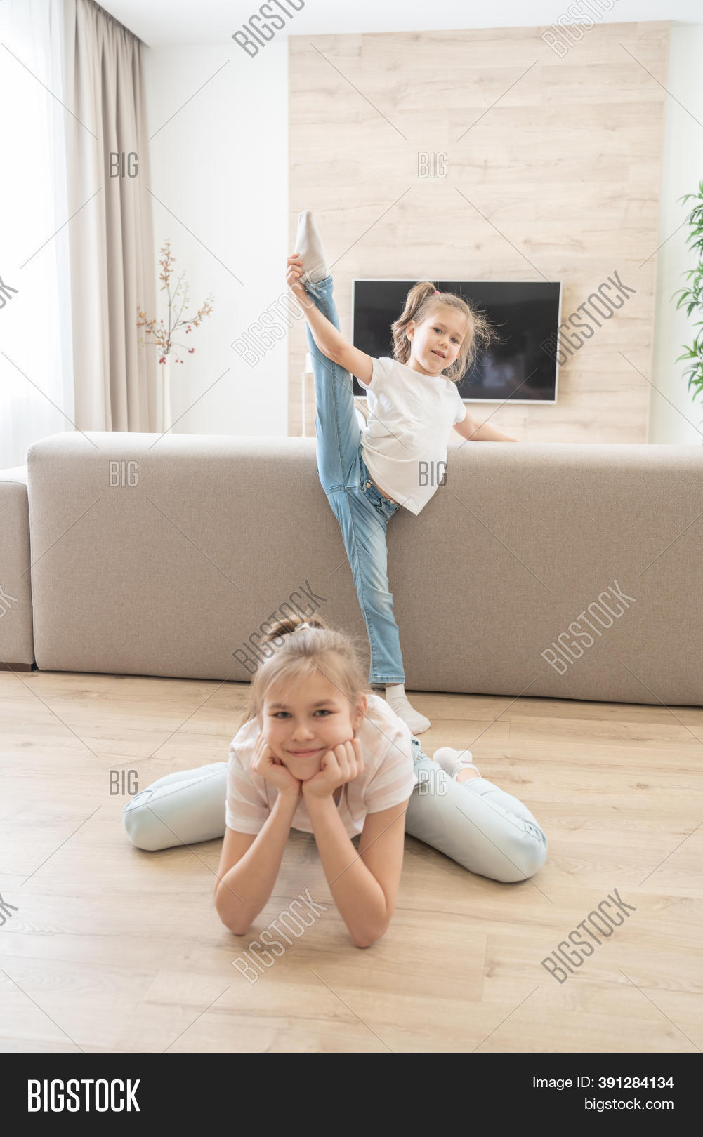 Two Girls Doing Image & Photo (Free Trial) | Bigstock