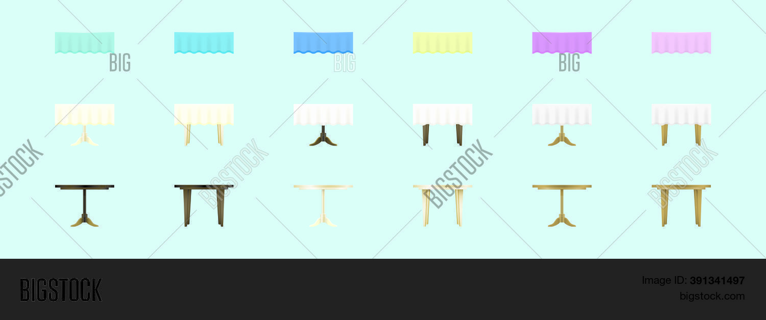 Set Banquet Table Vector & Photo (Free Trial) | Bigstock