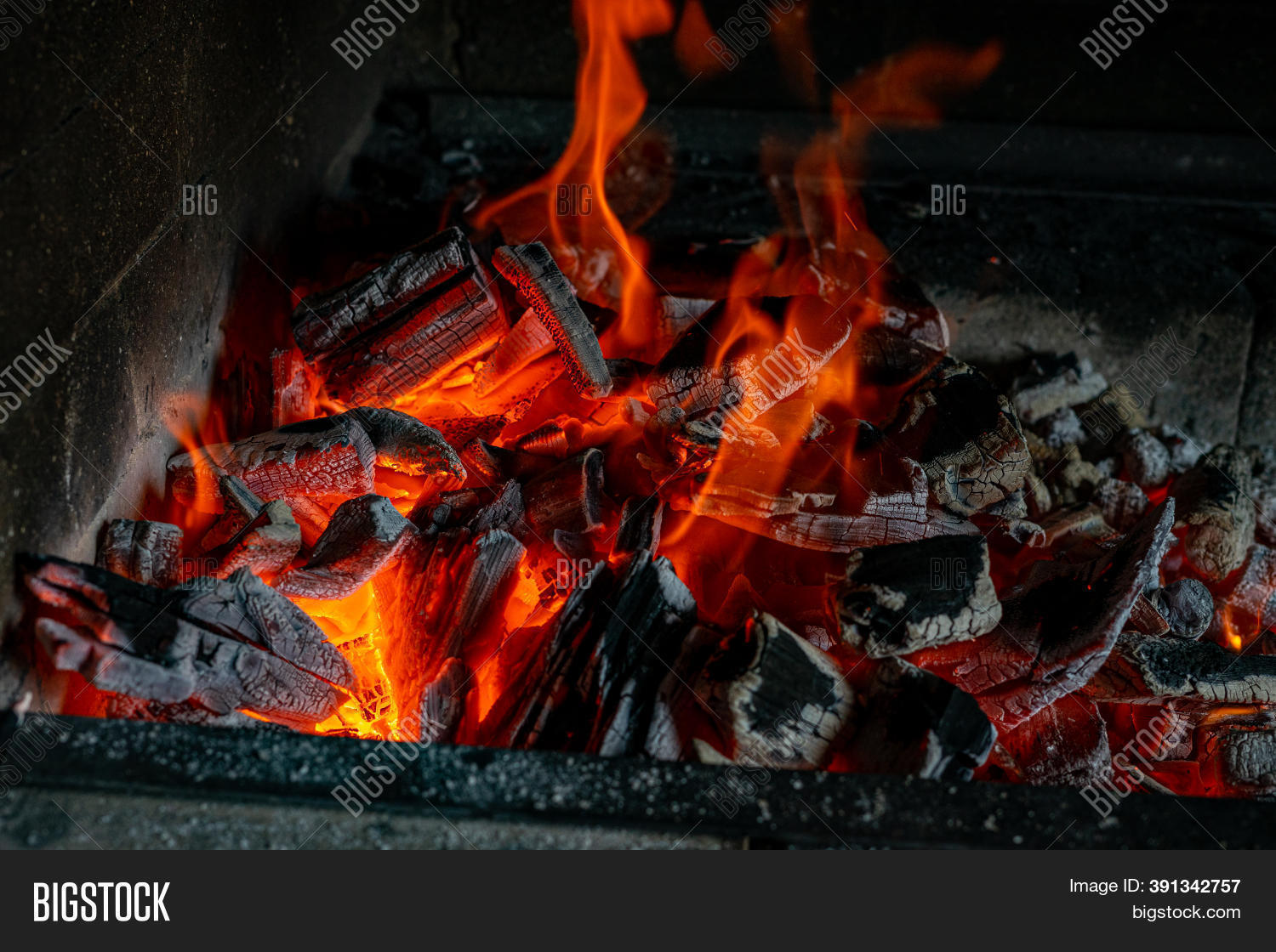 Bright Hot Coals Image & Photo (Free Trial) | Bigstock