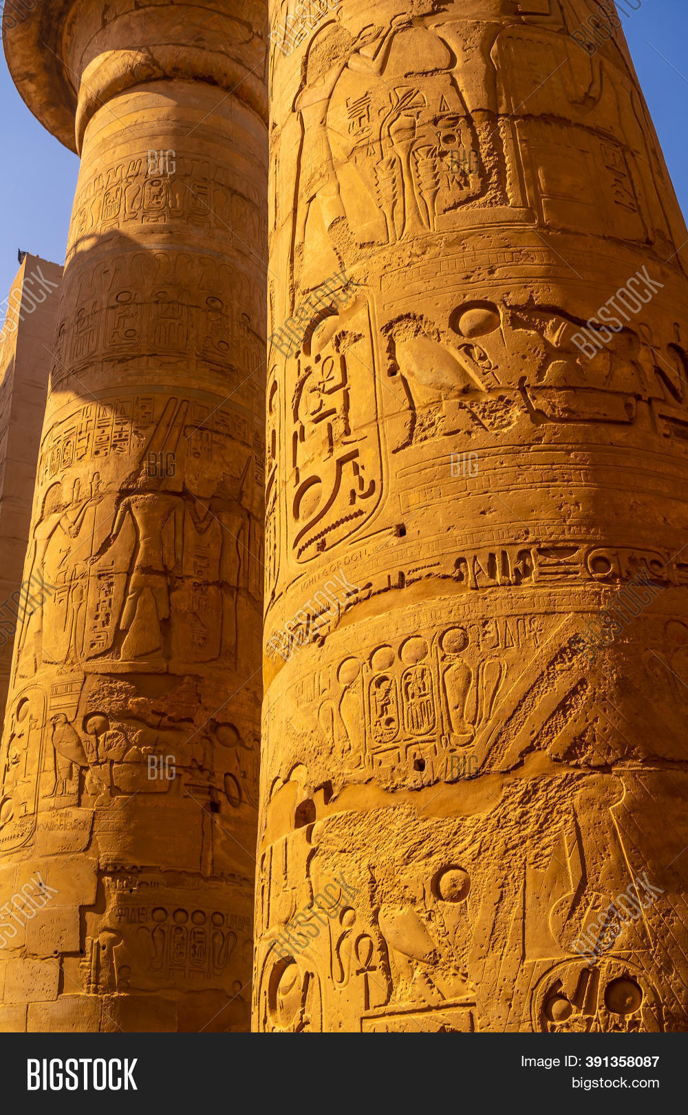 Columns Egyptian Image & Photo (Free Trial) | Bigstock