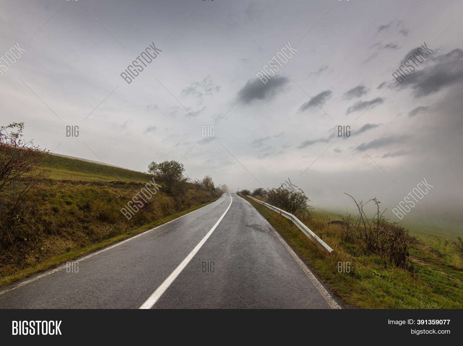 Wet Asphalt Road Image & Photo (Free Trial) | Bigstock
