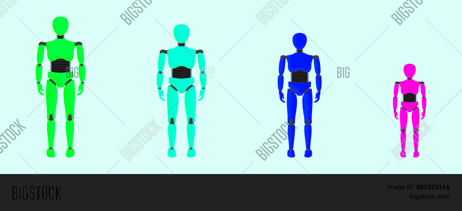 Set Crash Test Dummy Vector & Photo (Free Trial) | Bigstock