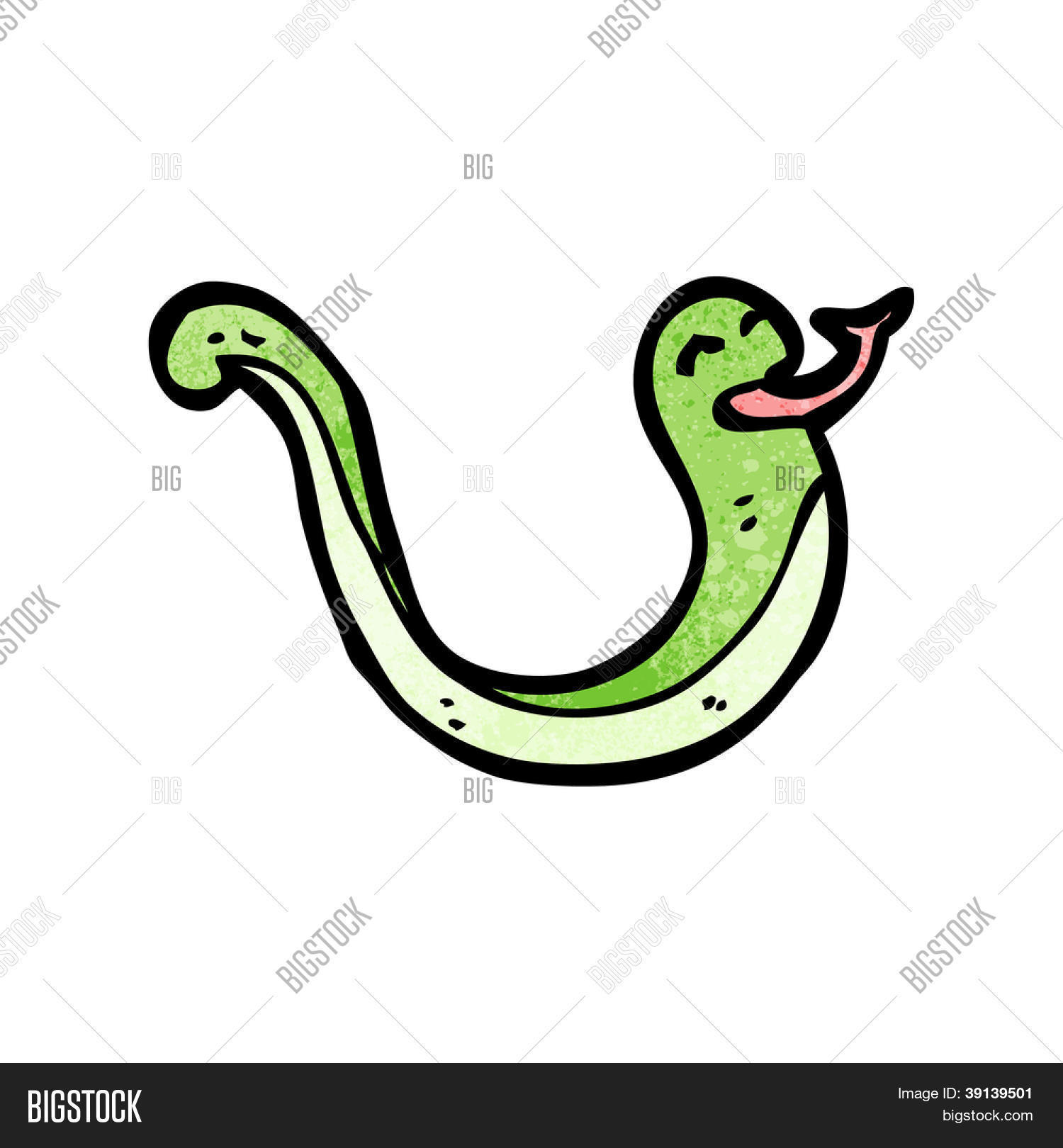Happy Snake Cartoon Vector & Photo (Free Trial) | Bigstock