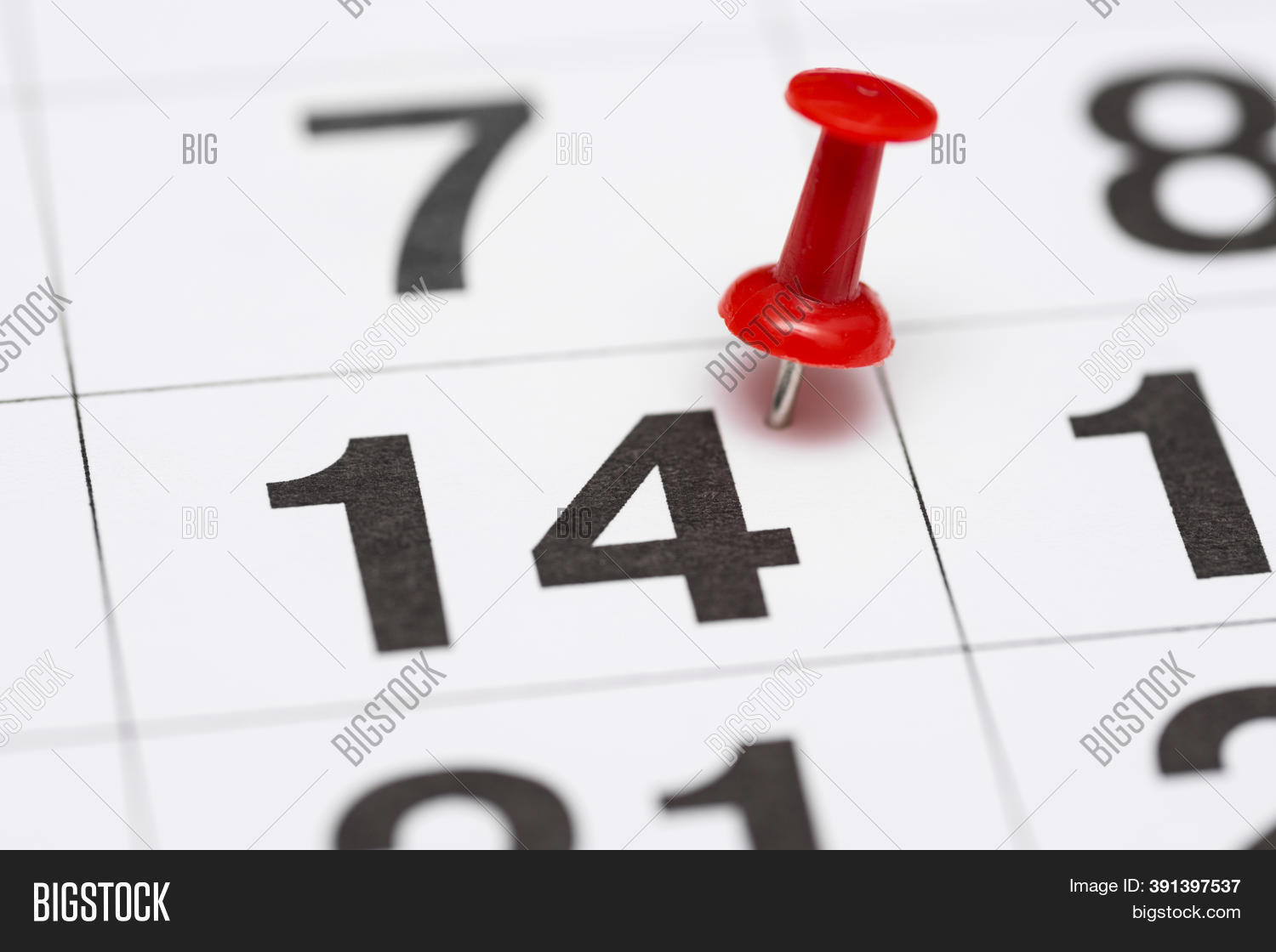 Pin On Date Number 14 Image & Photo (Free Trial) | Bigstock