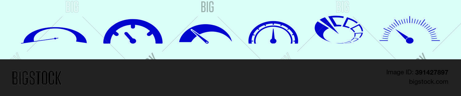 Set Tachometers Vector & Photo (Free Trial) | Bigstock
