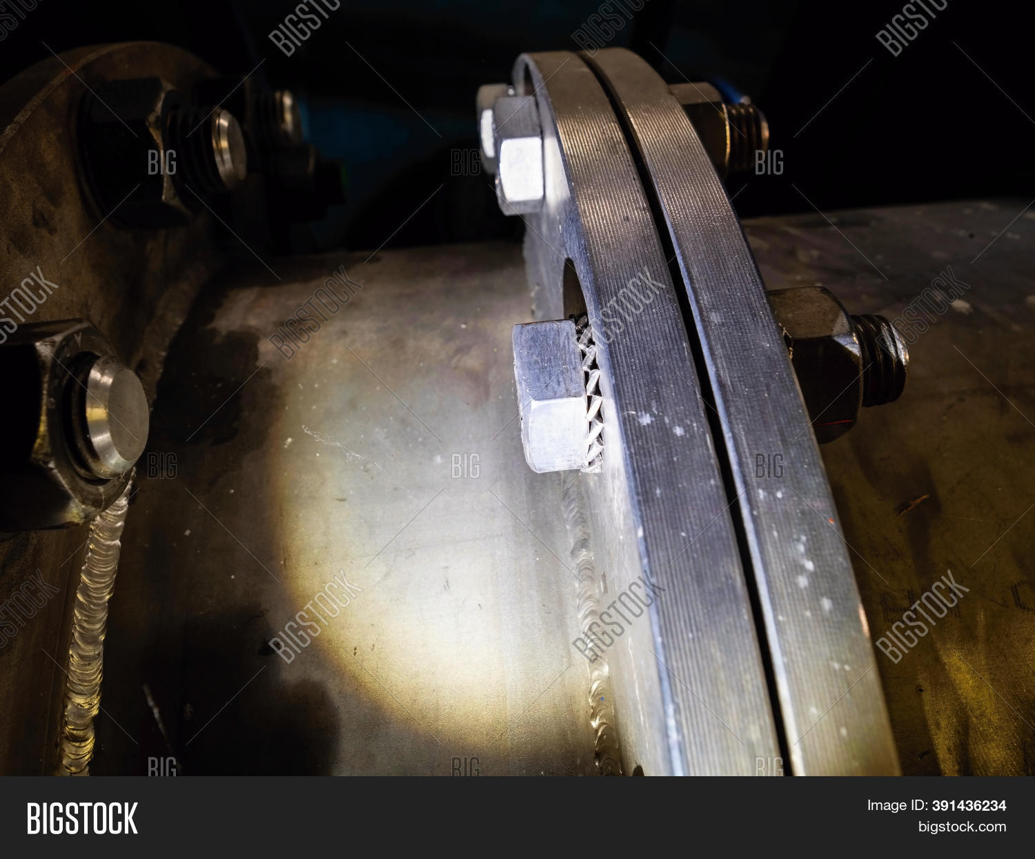 Screwed Pipes Flanges Image & Photo (Free Trial) | Bigstock