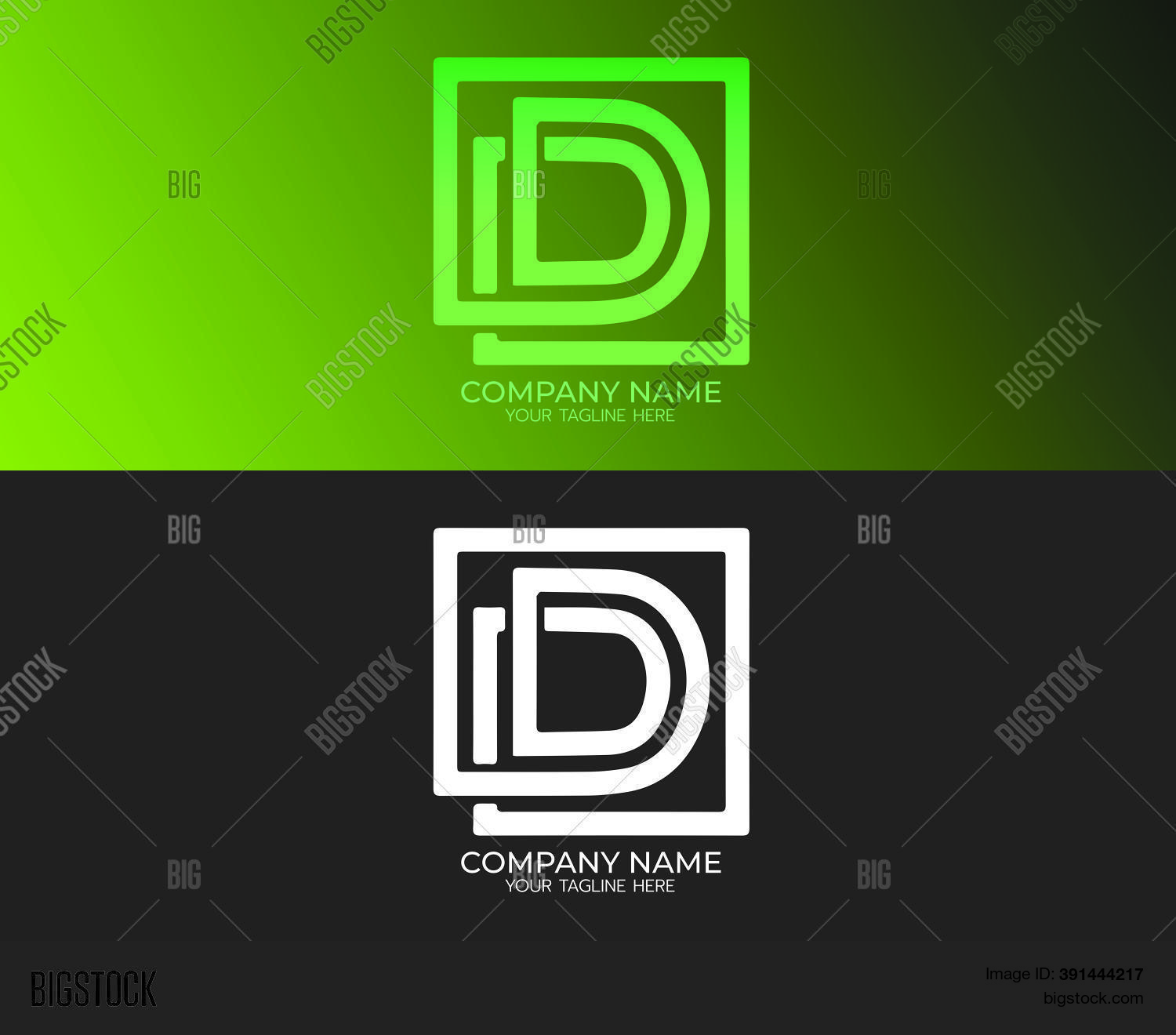 Creative D Letter Vector & Photo (Free Trial) | Bigstock