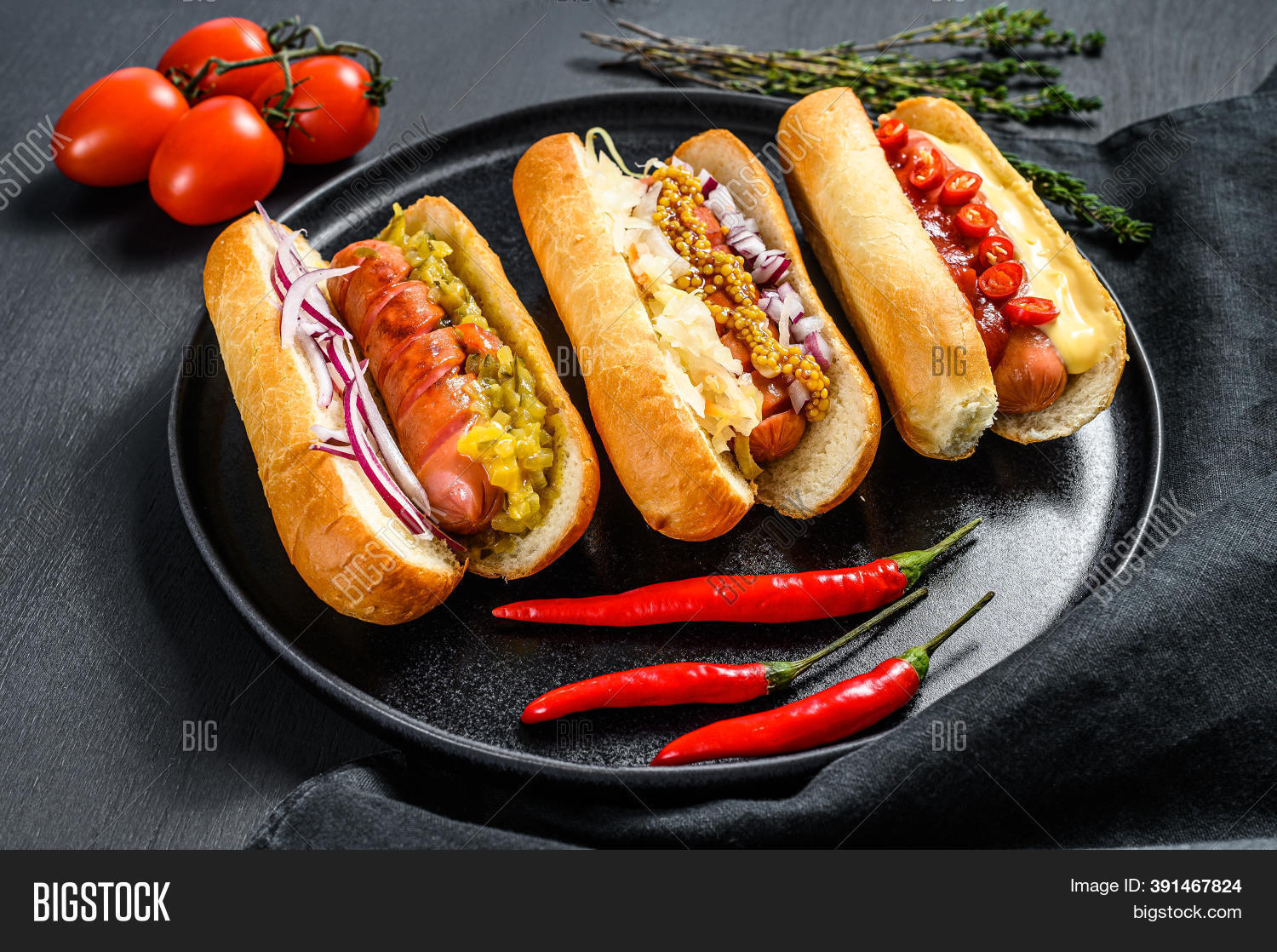 Hot Dogs Fully Loaded Image & Photo (Free Trial) | Bigstock