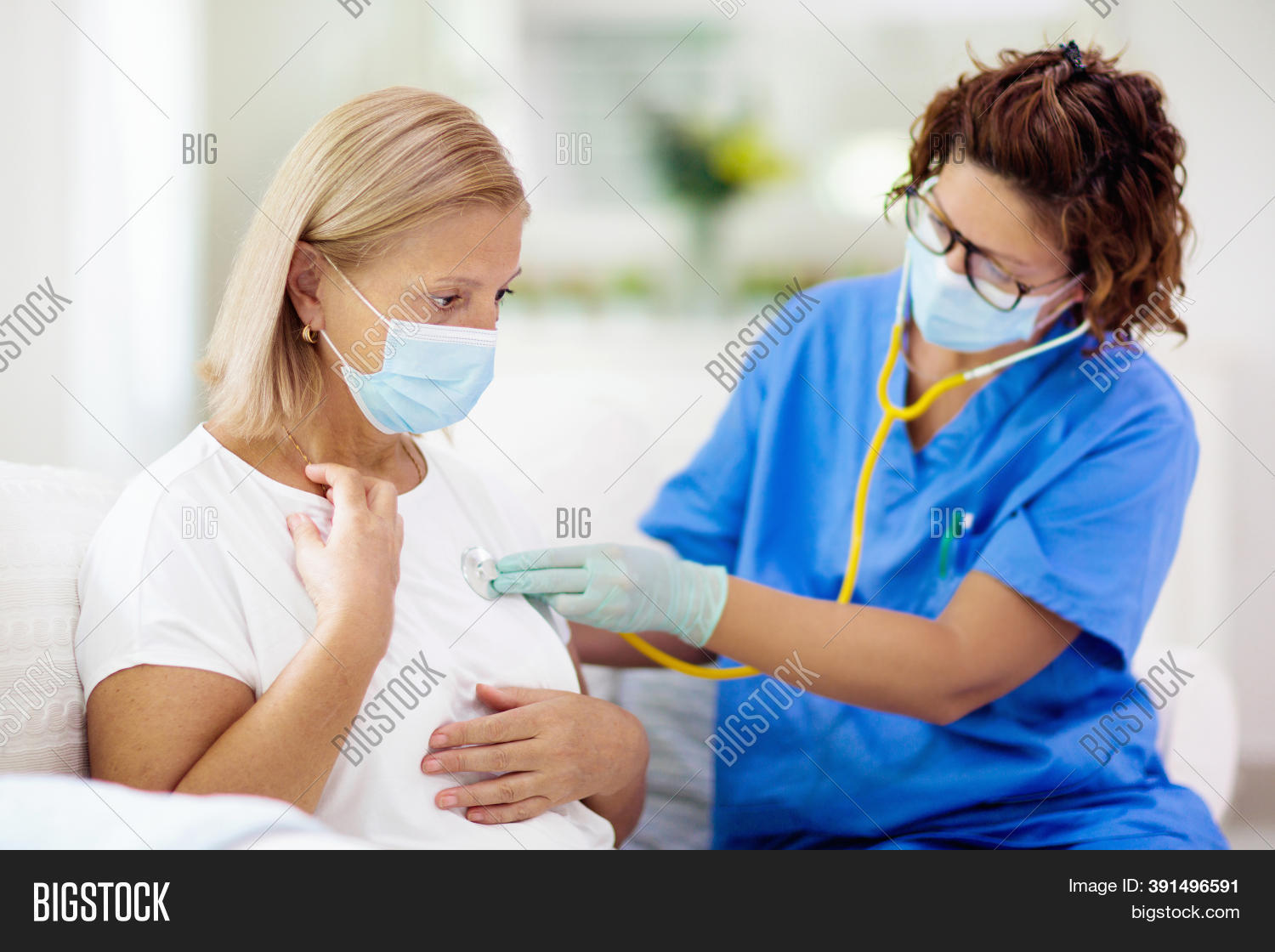 Doctor Examining Sick Image & Photo (Free Trial) | Bigstock