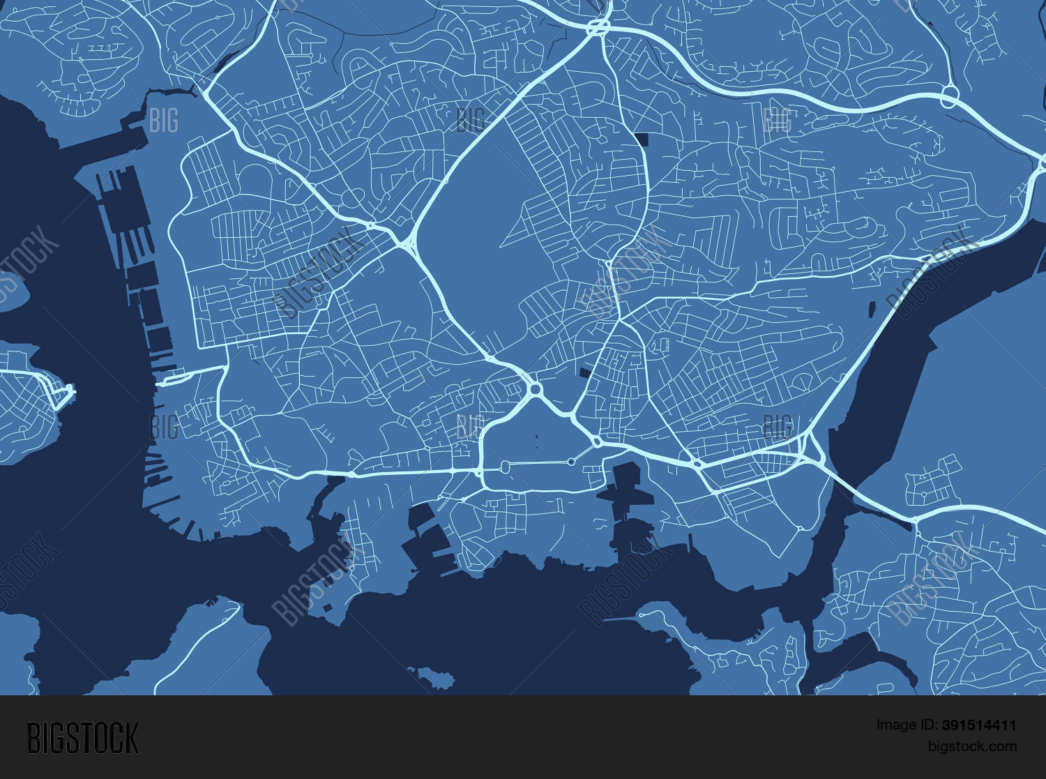 Detailed Map Plymouth Vector & Photo (Free Trial) | Bigstock