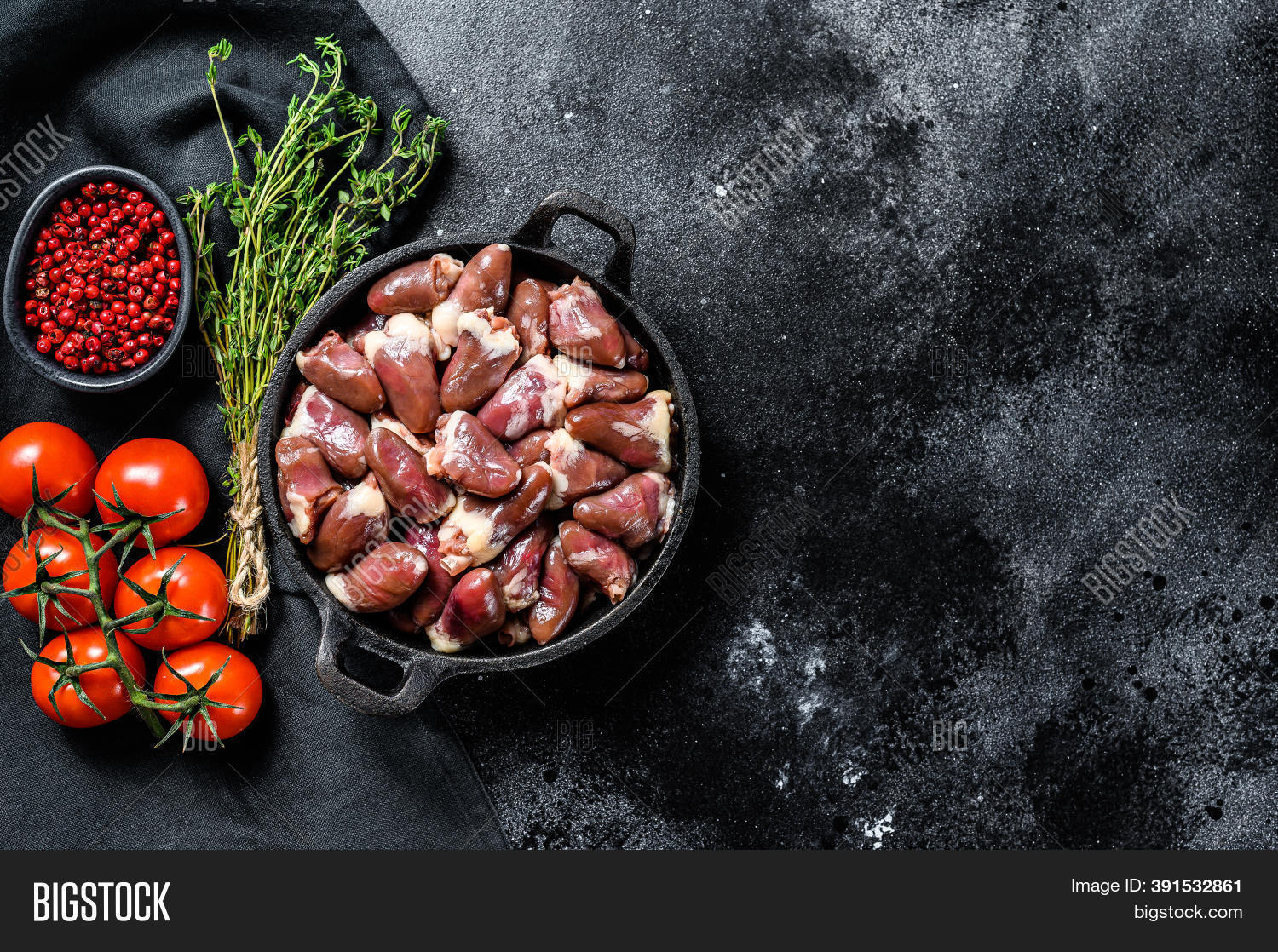 Fresh Chicken Hearts. Image & Photo (Free Trial) | Bigstock