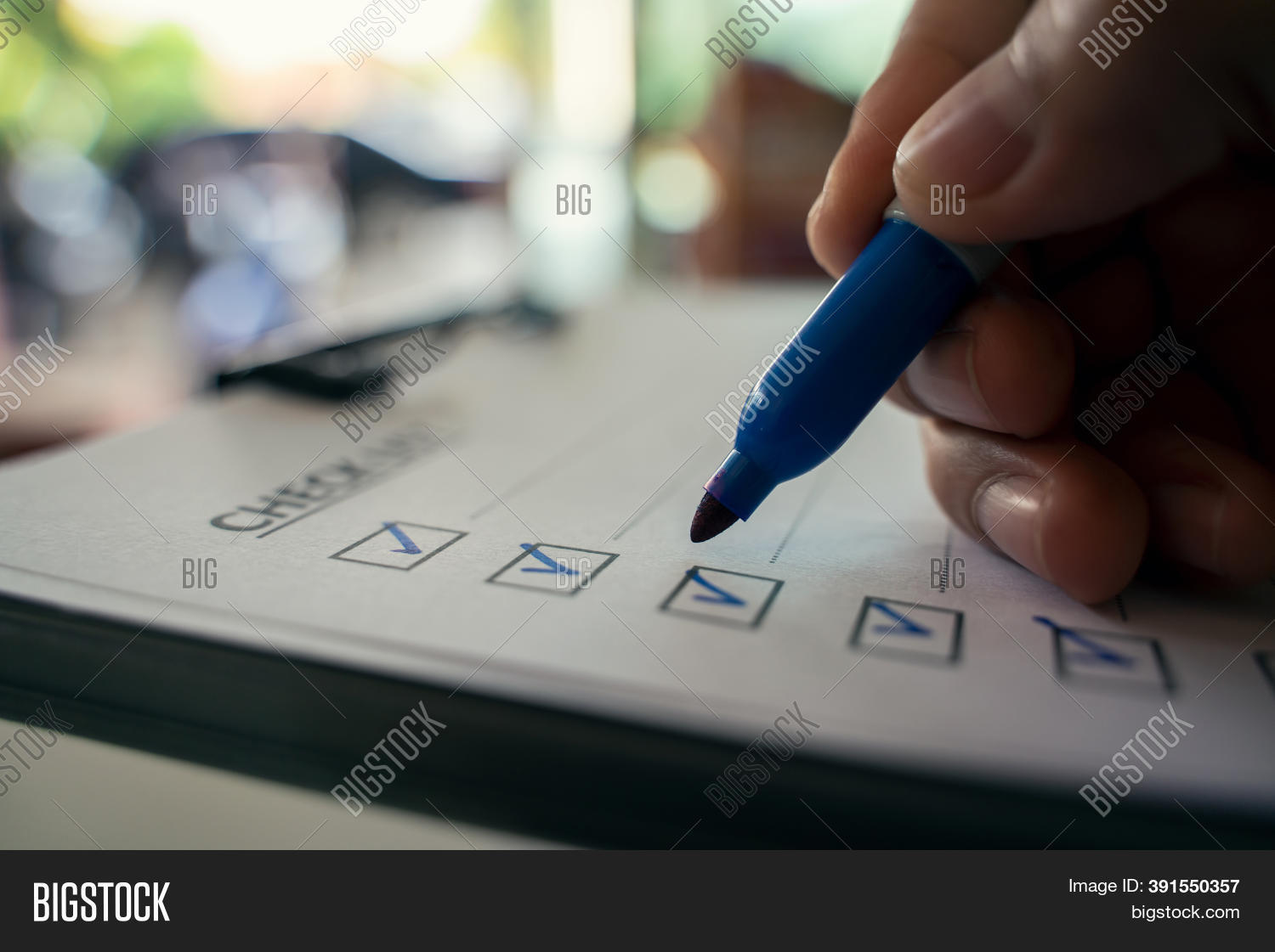 Hand Blue Pen Marking Image & Photo (Free Trial) | Bigstock