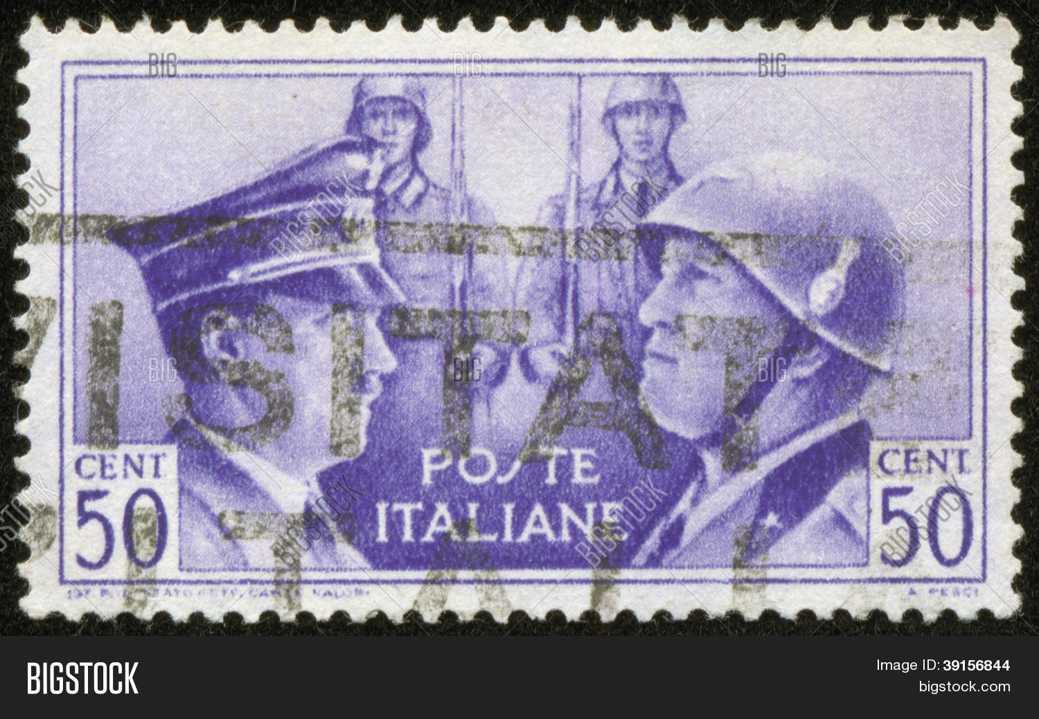 Stamp Hitler Mussolini Image & Photo (Free Trial) | Bigstock