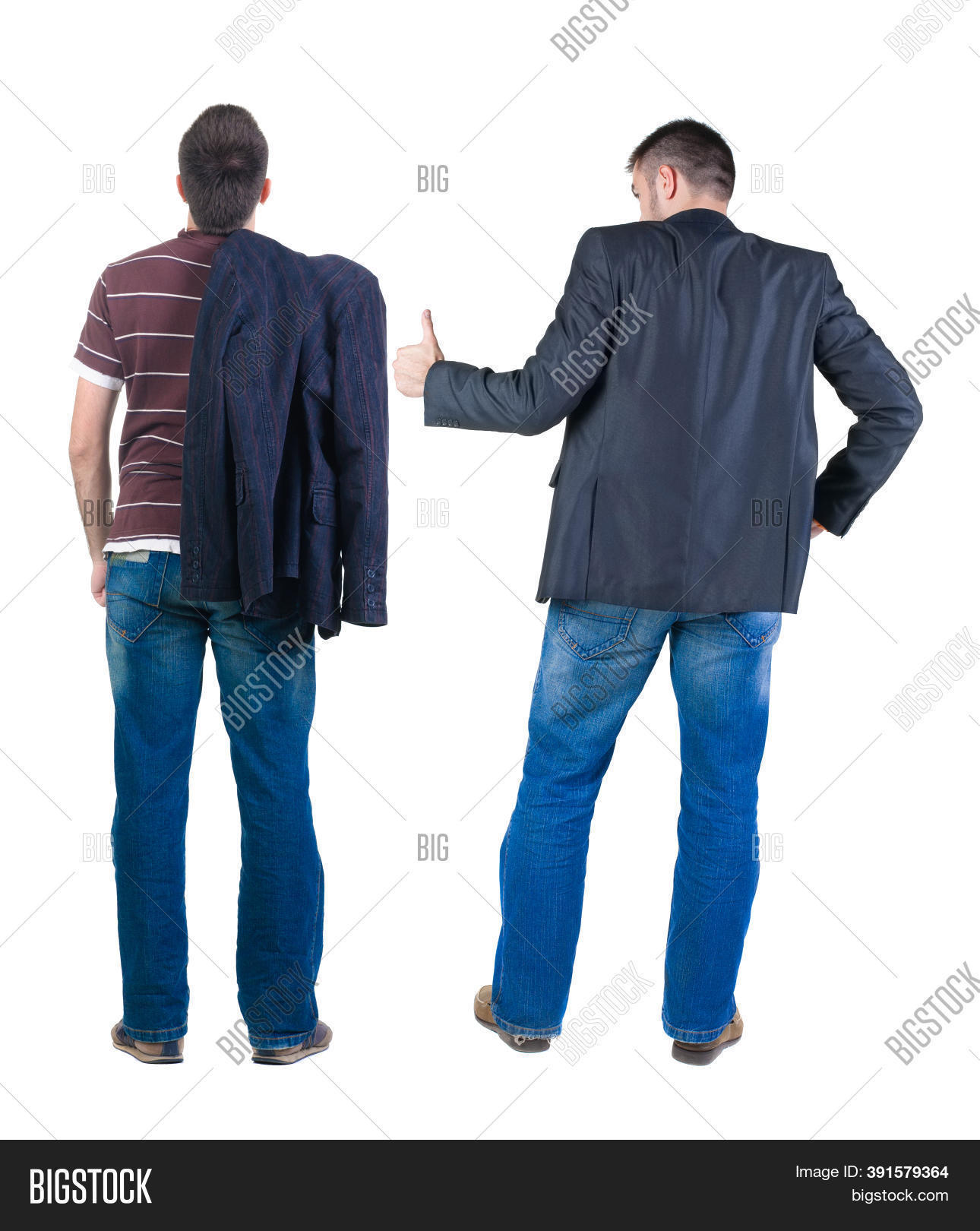 Back View Two Business Image & Photo (Free Trial) | Bigstock