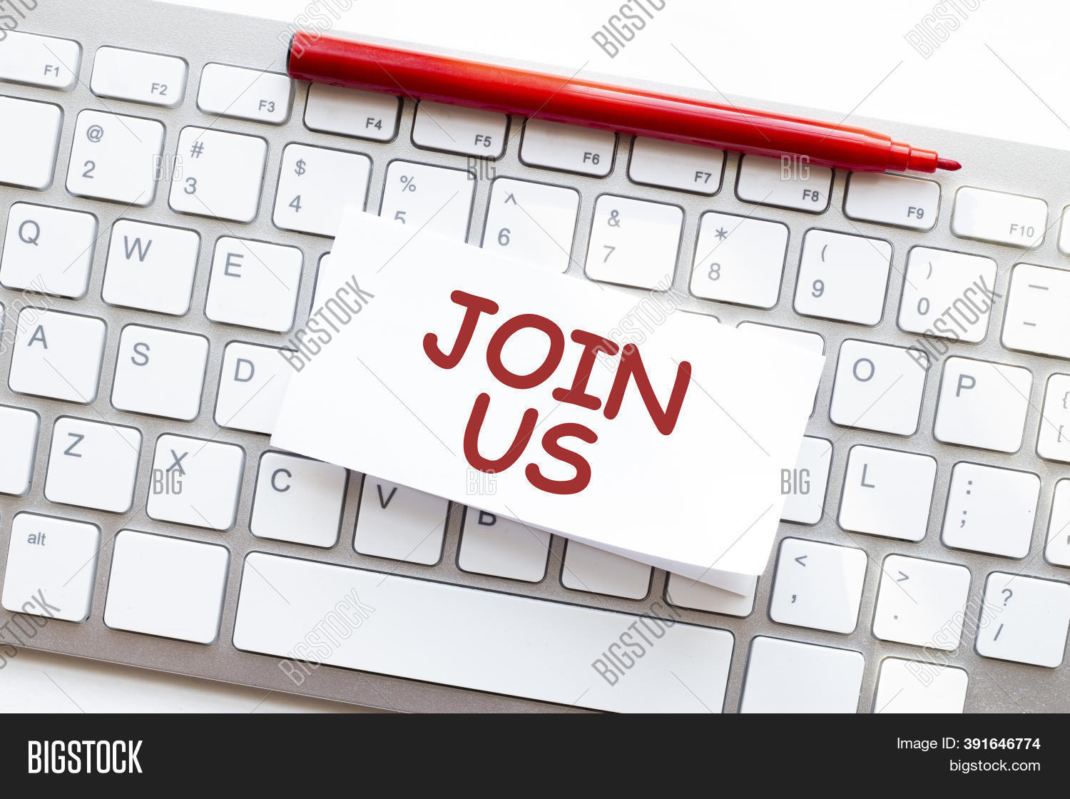 Words Join Us Written Image & Photo (Free Trial) | Bigstock