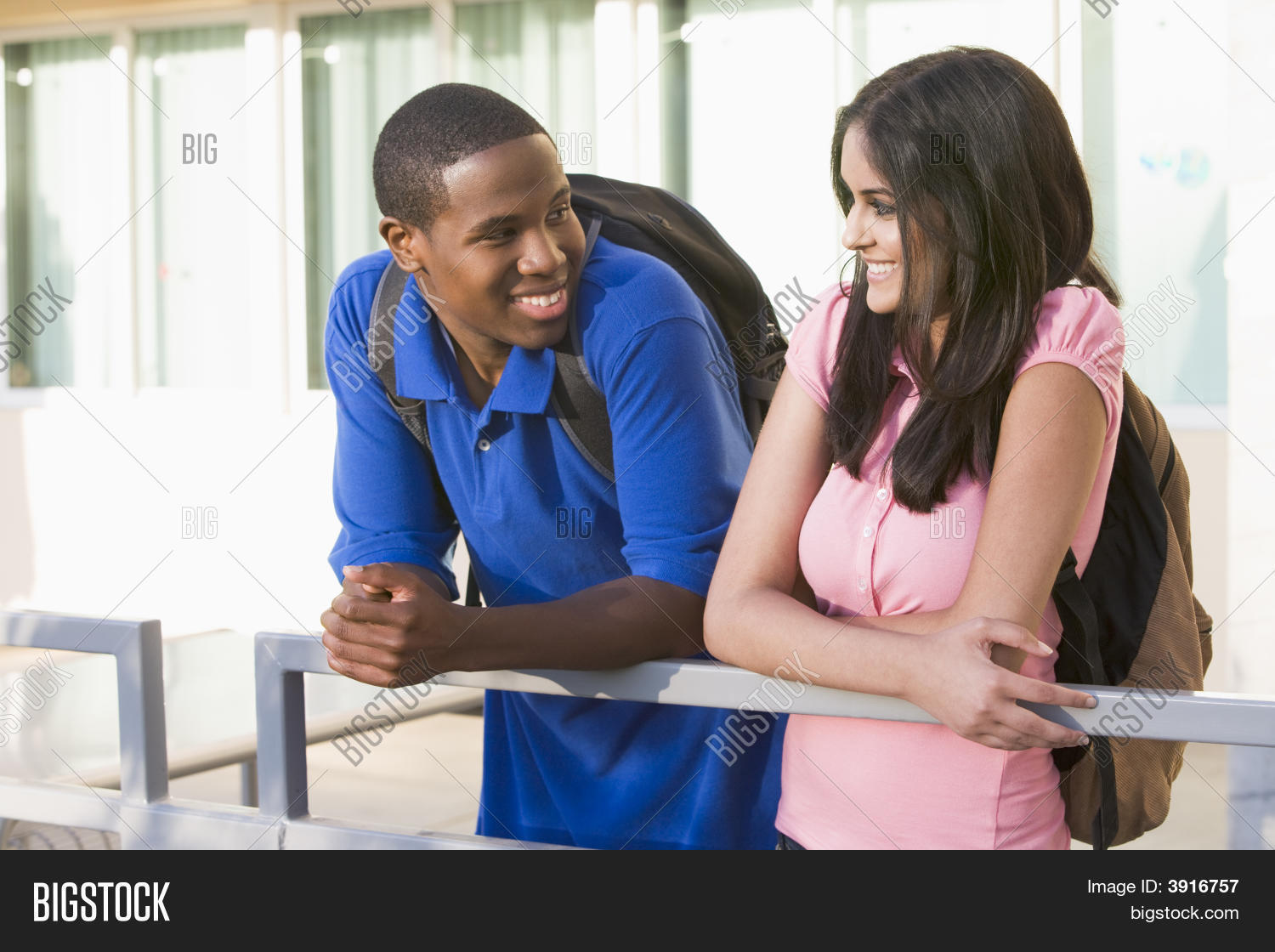 Two People Standing On Image & Photo (Free Trial) | Bigstock