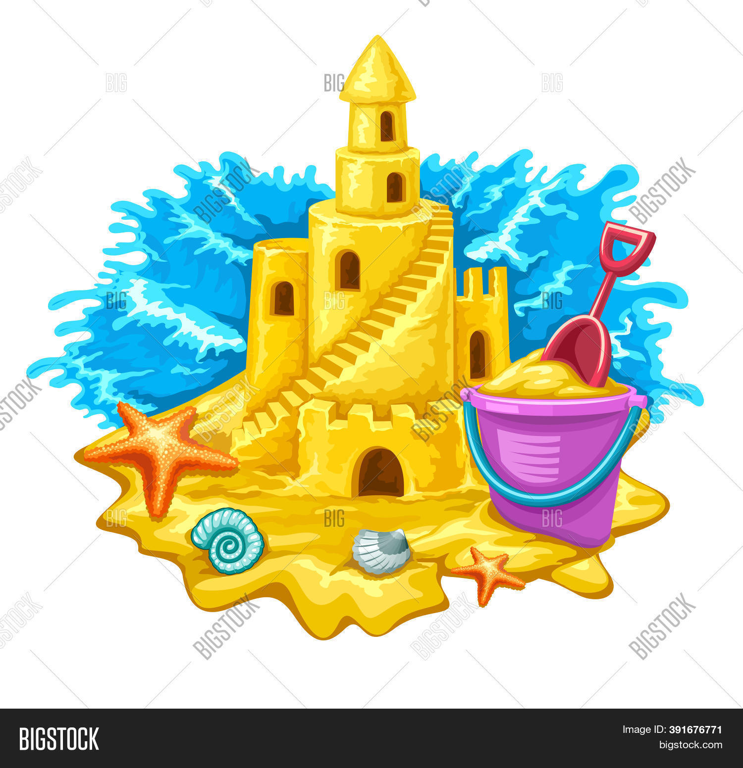 Sand Fairy-tale Castle Image & Photo (Free Trial) | Bigstock