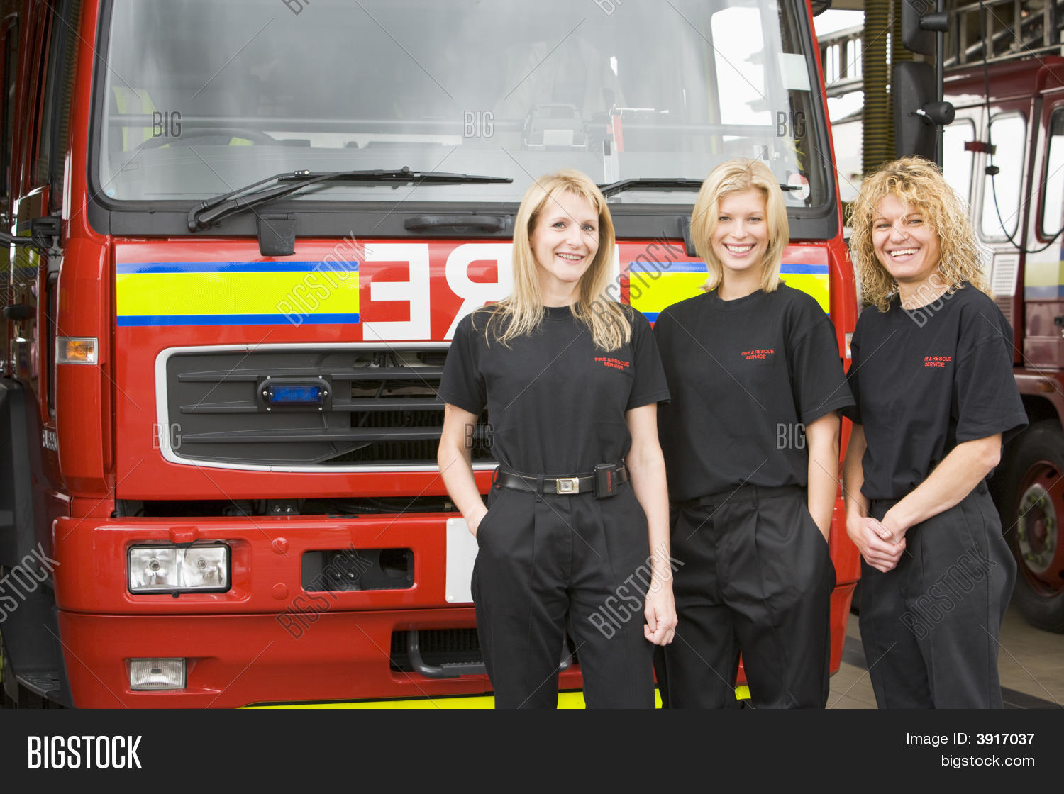 Three Firefighters Image & Photo (Free Trial) | Bigstock